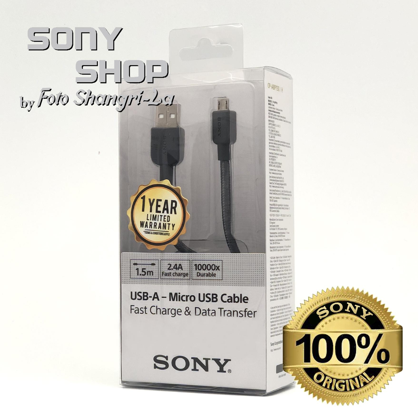 Sony CP-ABP150 Micro USB Cable 2.4A Fast Charge & Data Transfer 1.5 ...