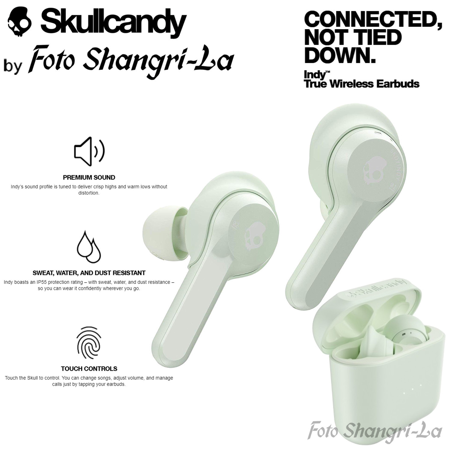 Skullcandy Indy Truly Wireless Bluetooth In-Ear Earphones Headphones ...