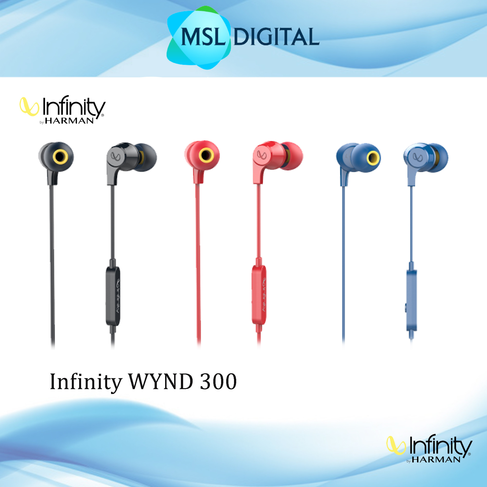 Infinity WYND 300 In-Ear Wired Headphones - MSL Digital Online Store