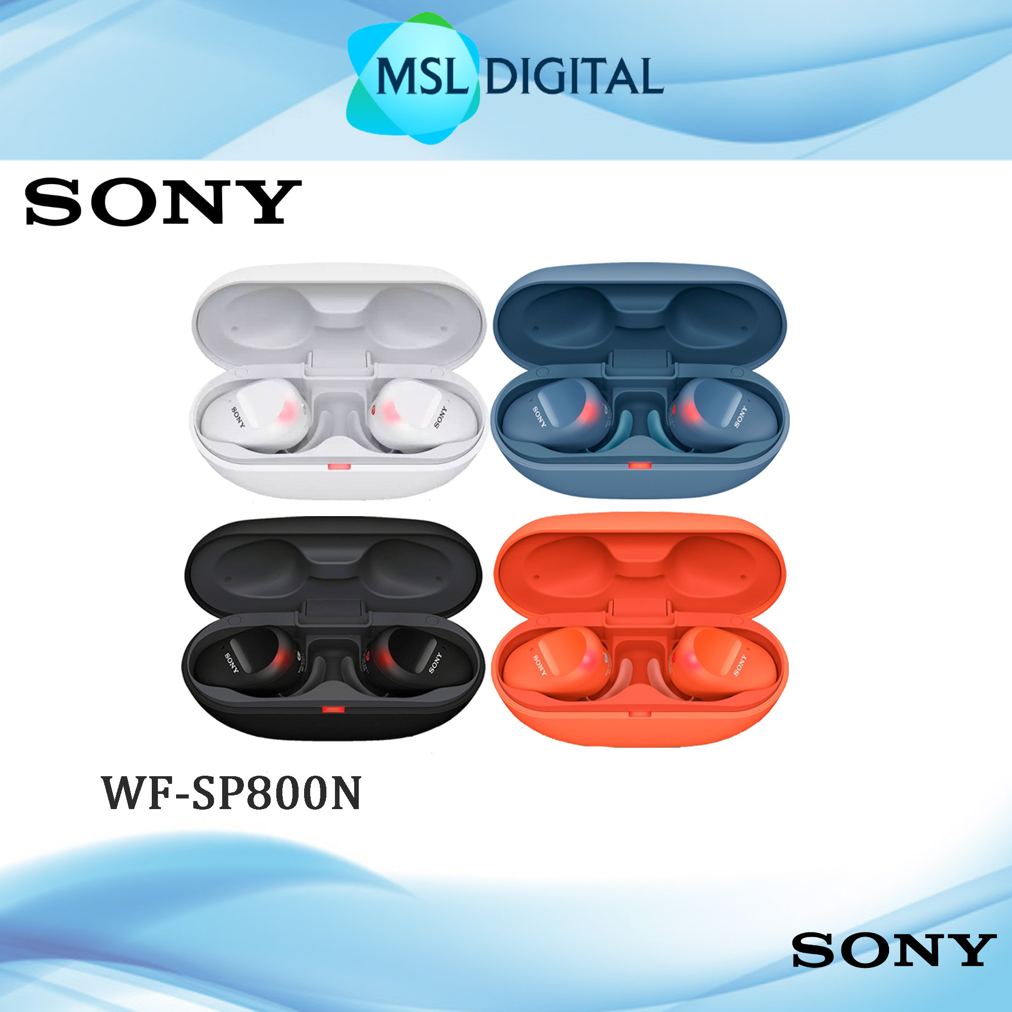 Sony WF-SP800N Extra Bass Truly Wireless Noise Cancelling & Ambient ...
