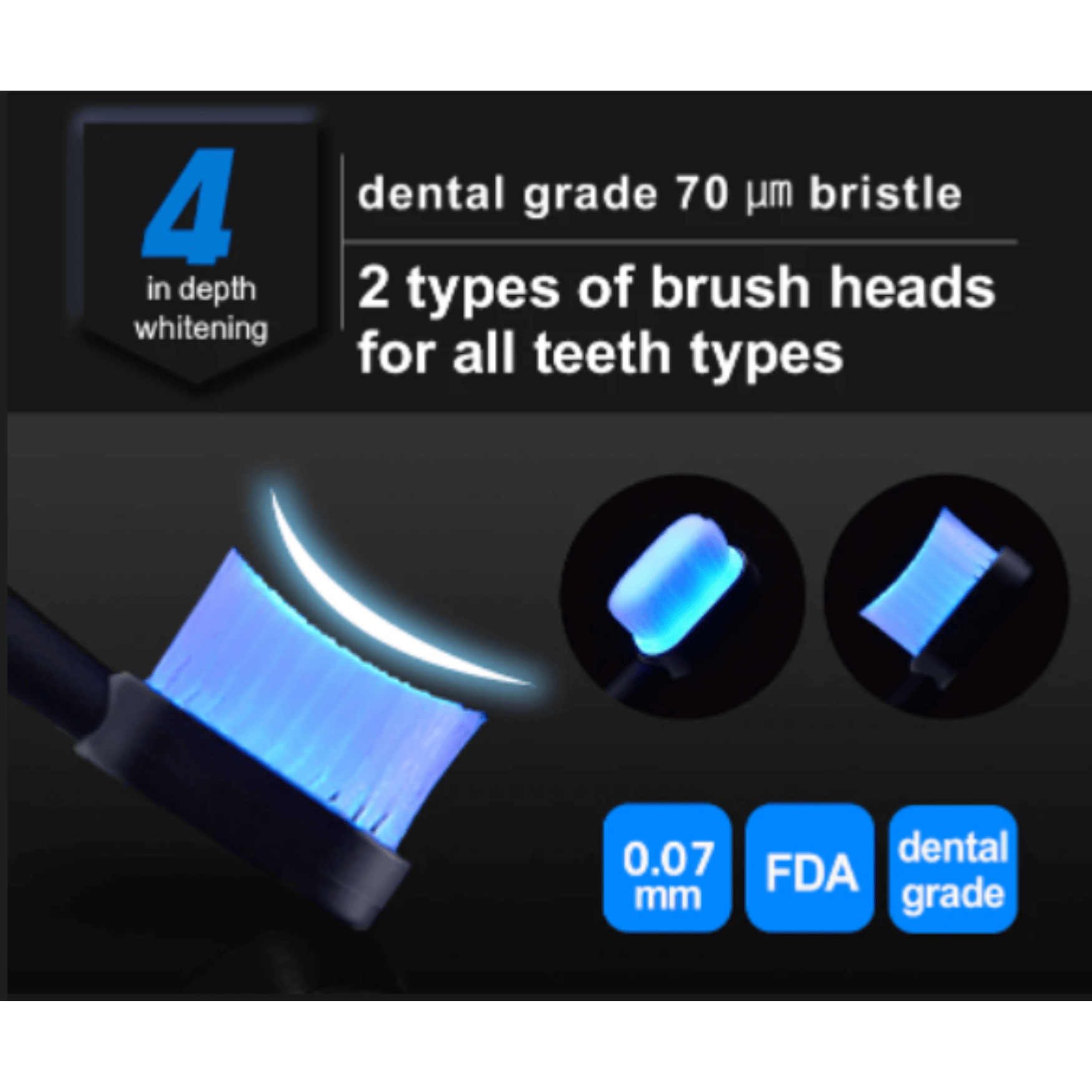 Future Lab Cold White Ultrasonic Toothbrush - MSL Digital Online Store
