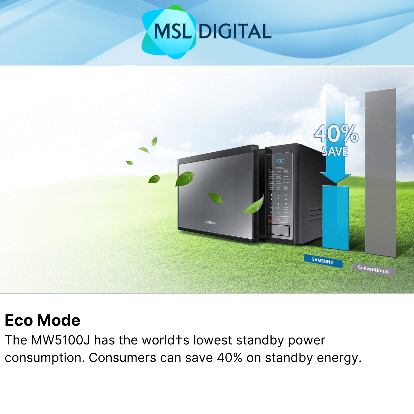 Samsung Solo Microwave Oven - MS32J5133GM/SM - MSL Digital Online Store