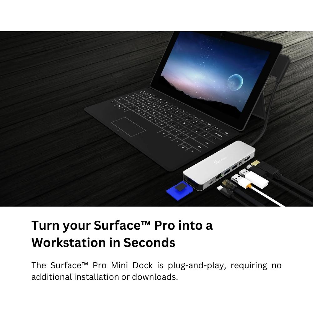 J5create JDD321 Mini Dock for Surface™ Pro 4/5/6 - MSL Digital Online Store