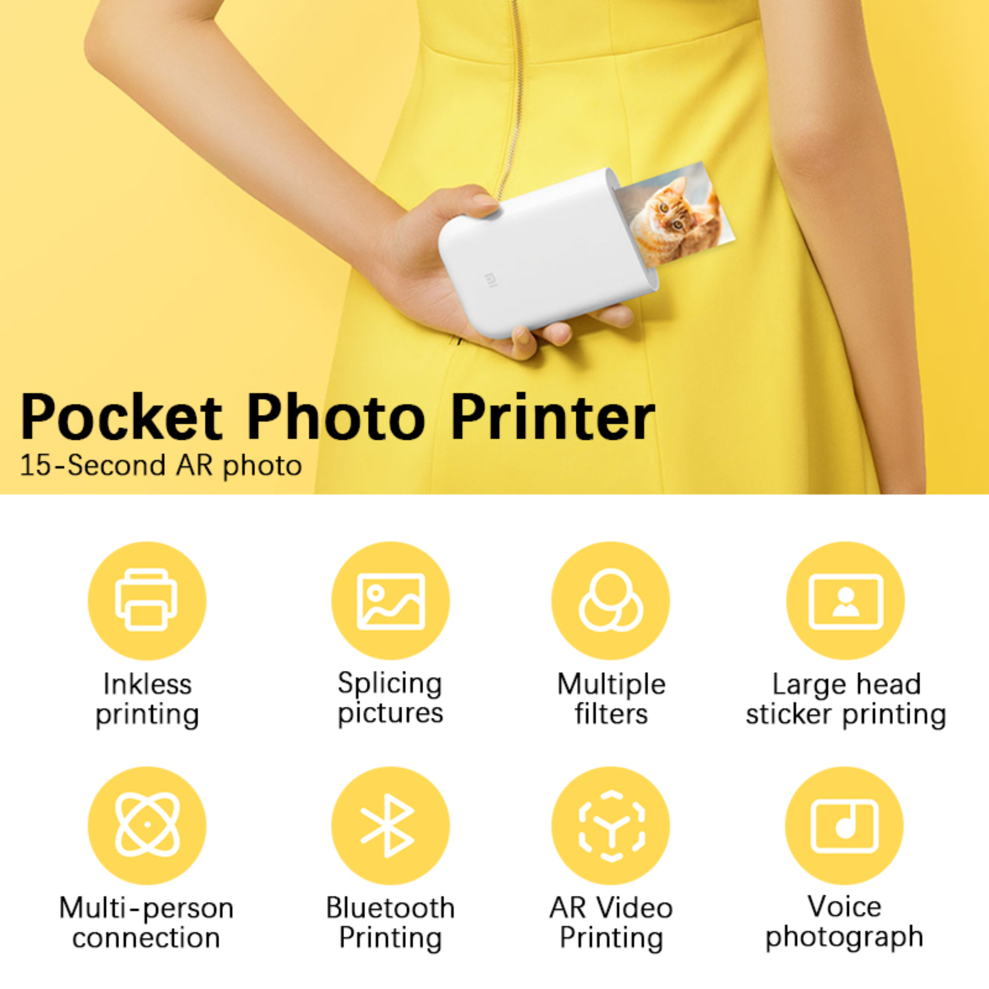 XiaoMi Mi Portable Photo Printer Paper , 2x3-inch (20-sheets) - MSL ...