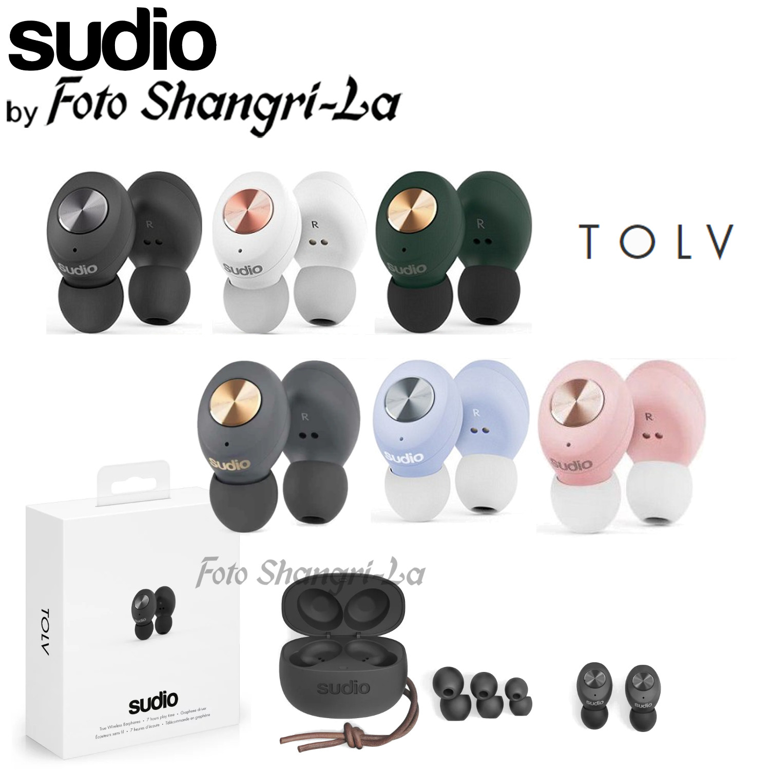 Sudio TOLV True Wireless Earbuds Bluetooth In-Ear Headphones for ...