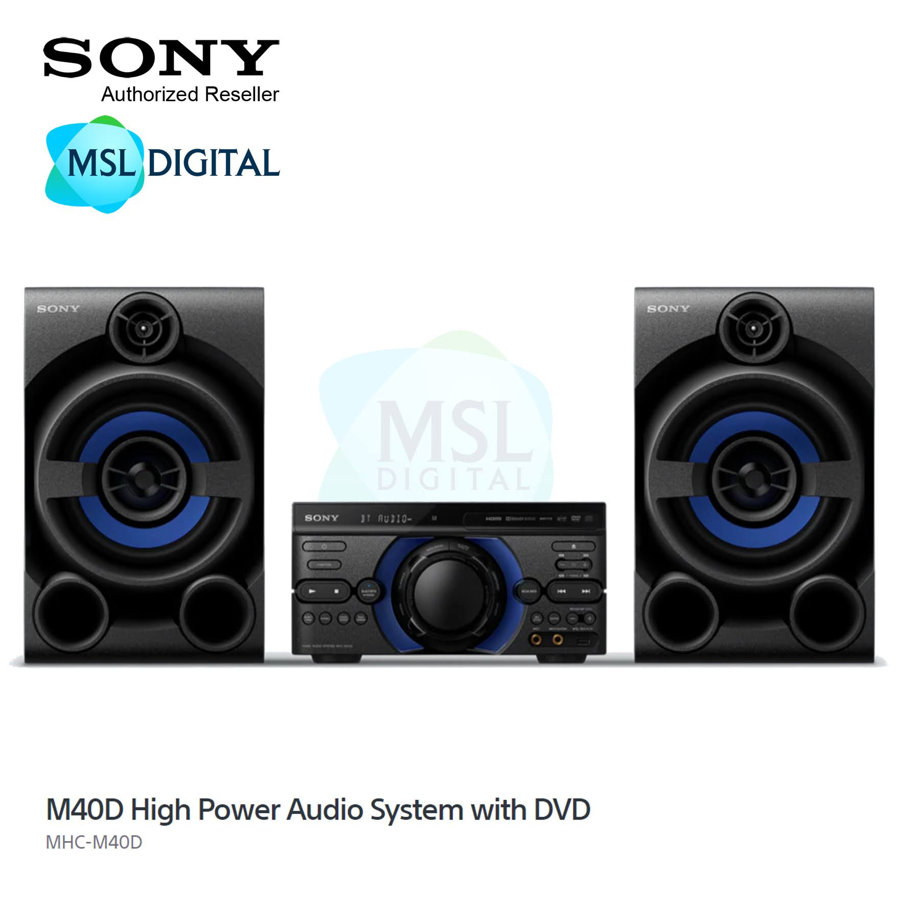 SONY MHC-M40D HIGH POWER AUDIO SYSTEM WITH DVD – SONY MALAYSIA WARRANTY ...