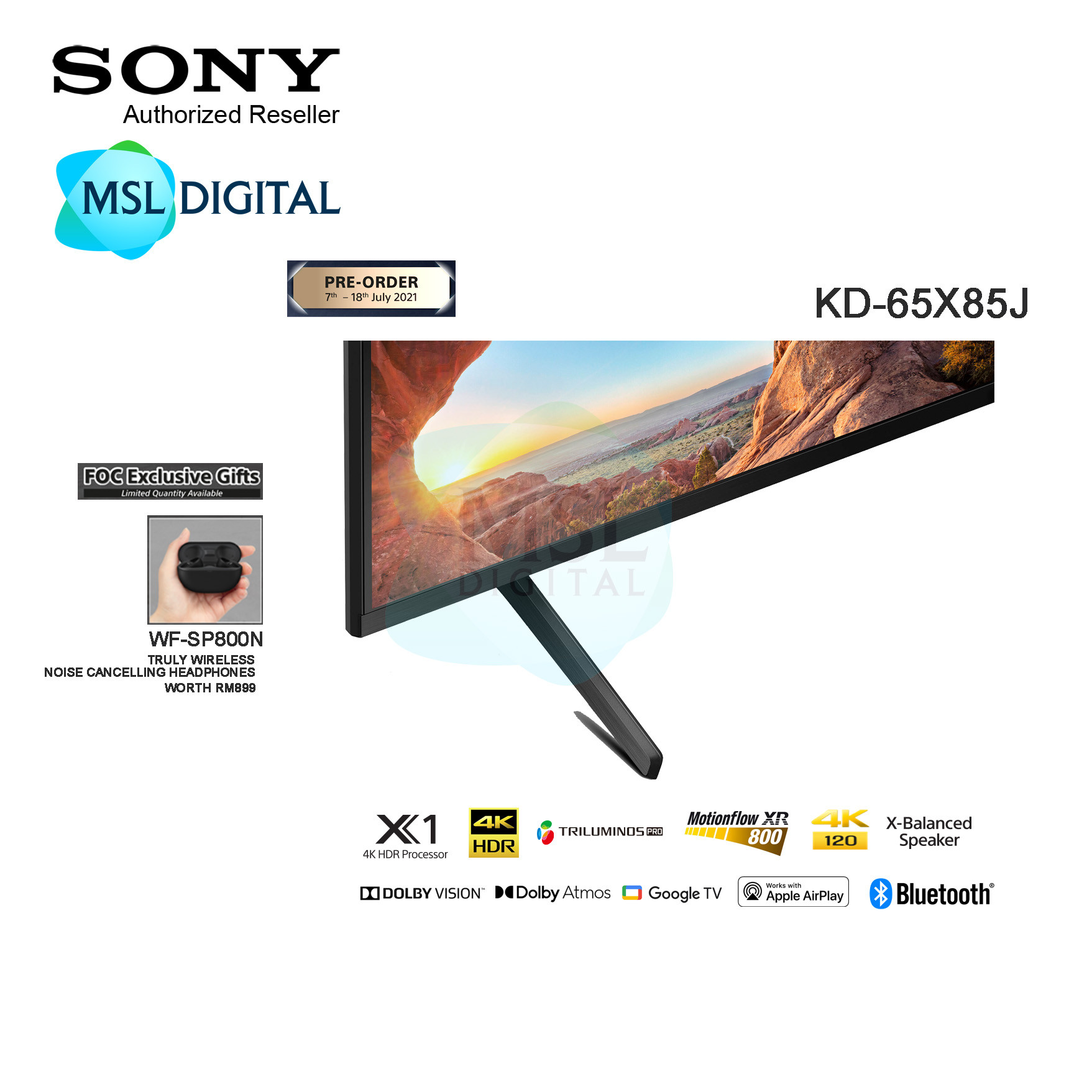 SONY BRAVIA 65" X85J 4K Ultra HD | High Dynamic Range (HDR) | Smart TV ...