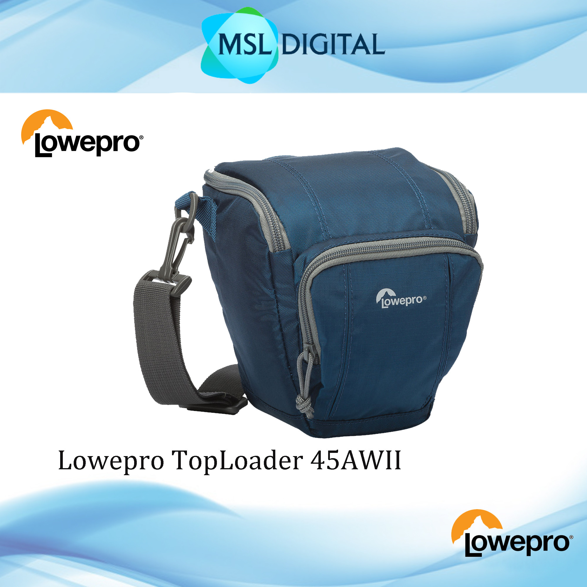 Lowepro Toploader Zoom 45 AW II Galaxy Blue - MSL Digital Online Store