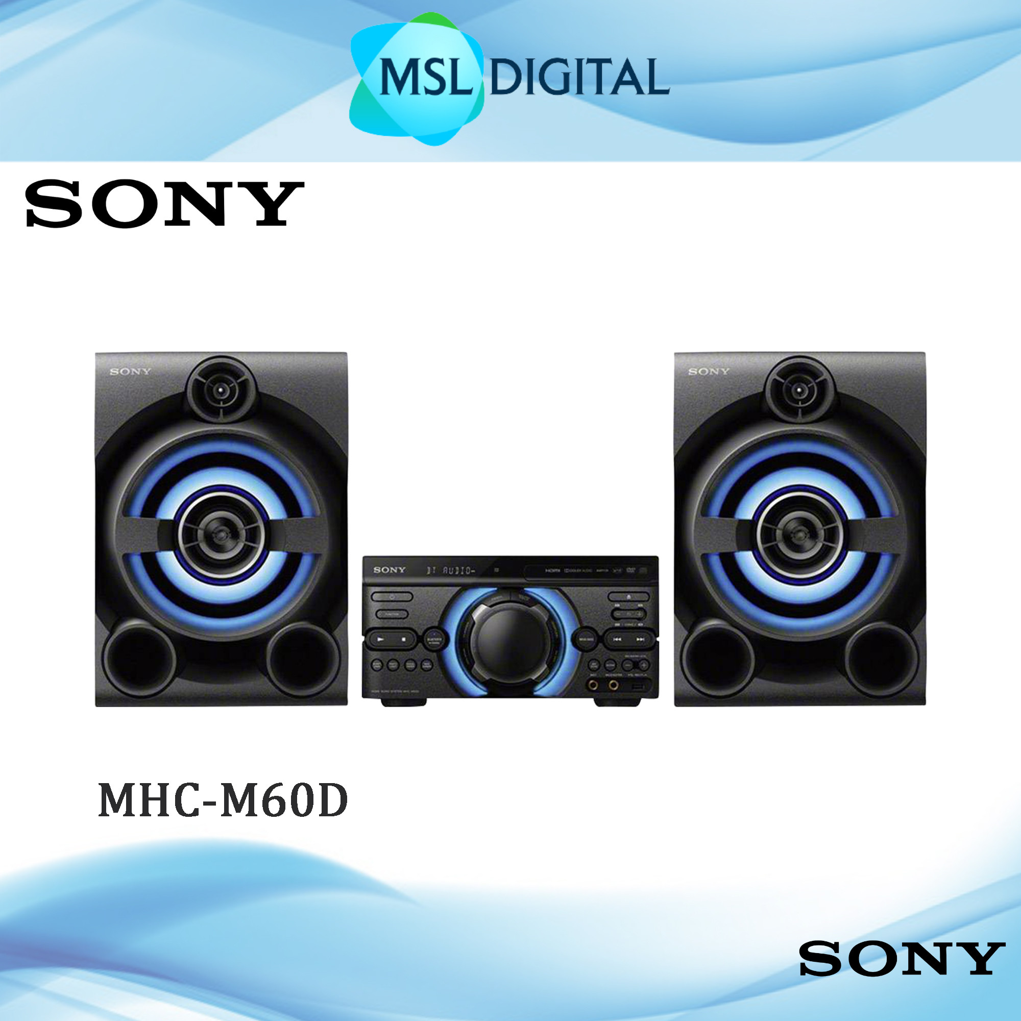 SONY MHC-M60D HIGH POWER AUDIO SYSTEM WITH DVD - MSL Digital Online Store