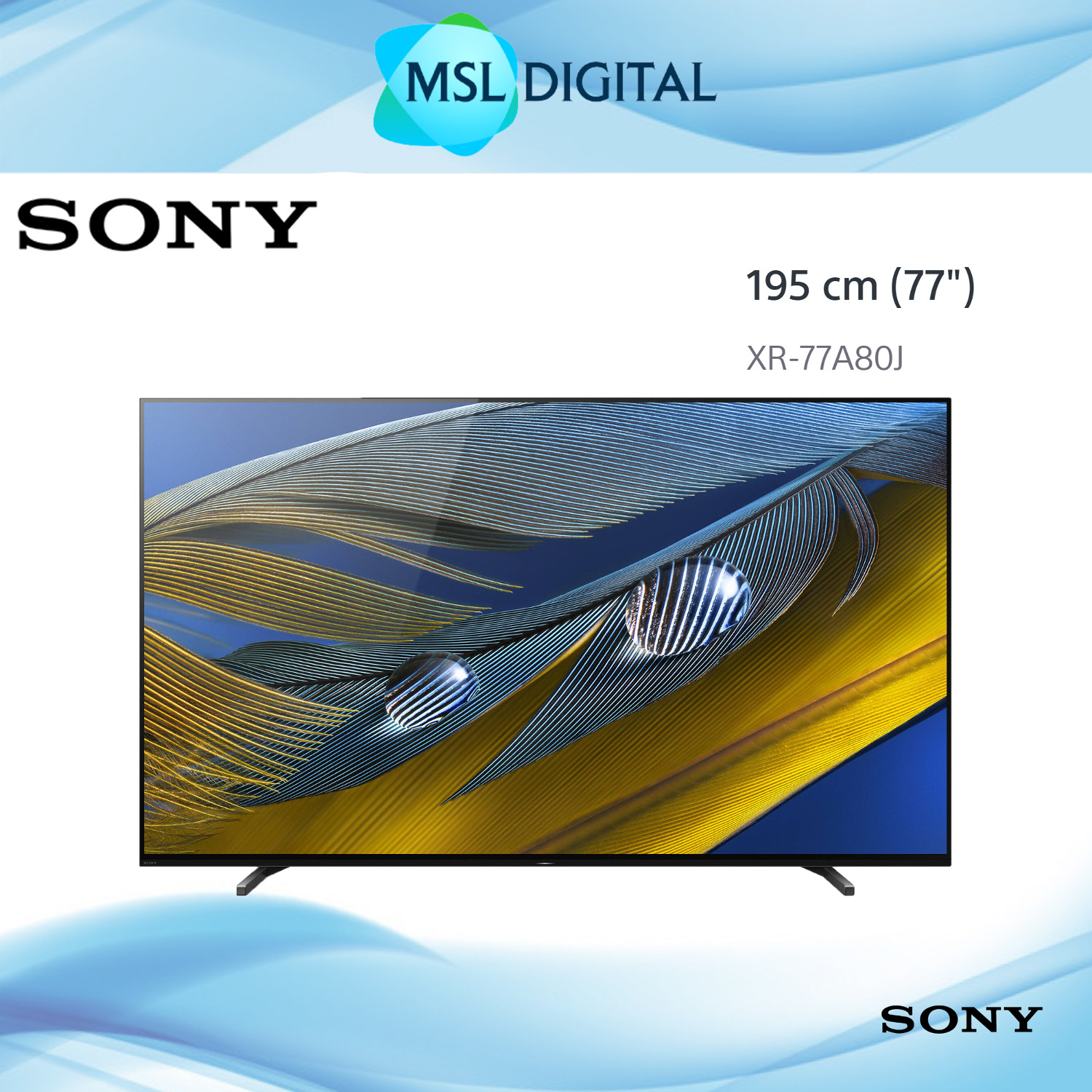SONY BRAVIA 77" A80J XR OLED | 4K Ultra HD | High Dynamic Range (HDR ...