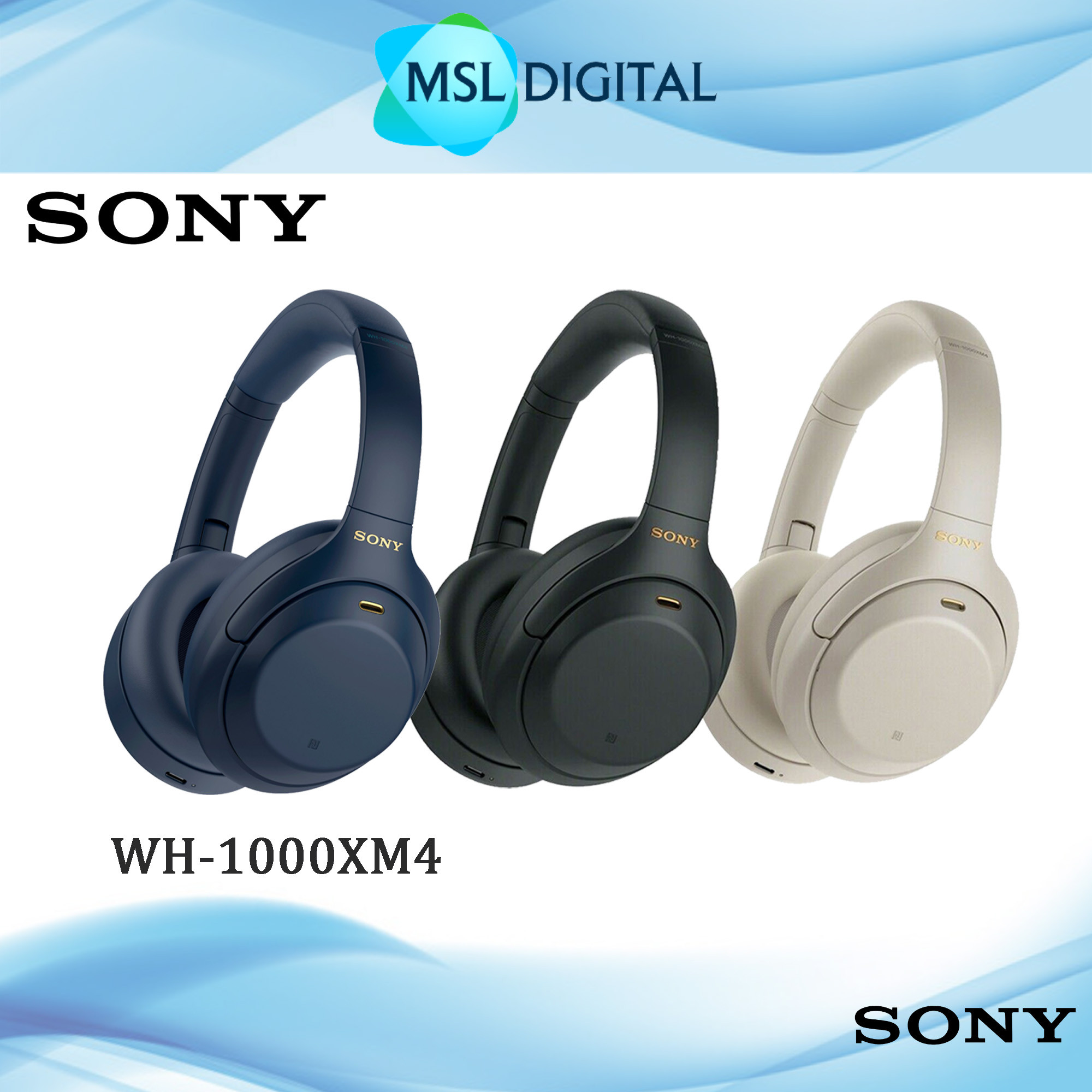Sony WH-1000XM4 Wireless Noise-Canceling Over-Ear Headphone - MSL Digital Online Store