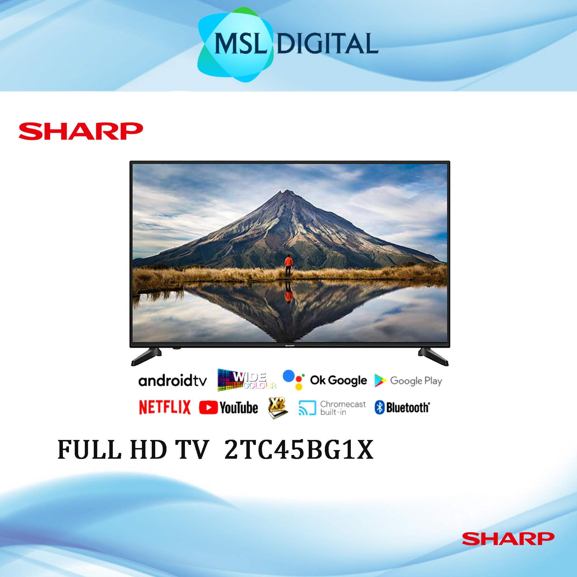 SHARP AQUOS 42 Inch Full HD Android TV - 2TC42BG1X - MSL Digital Online Store