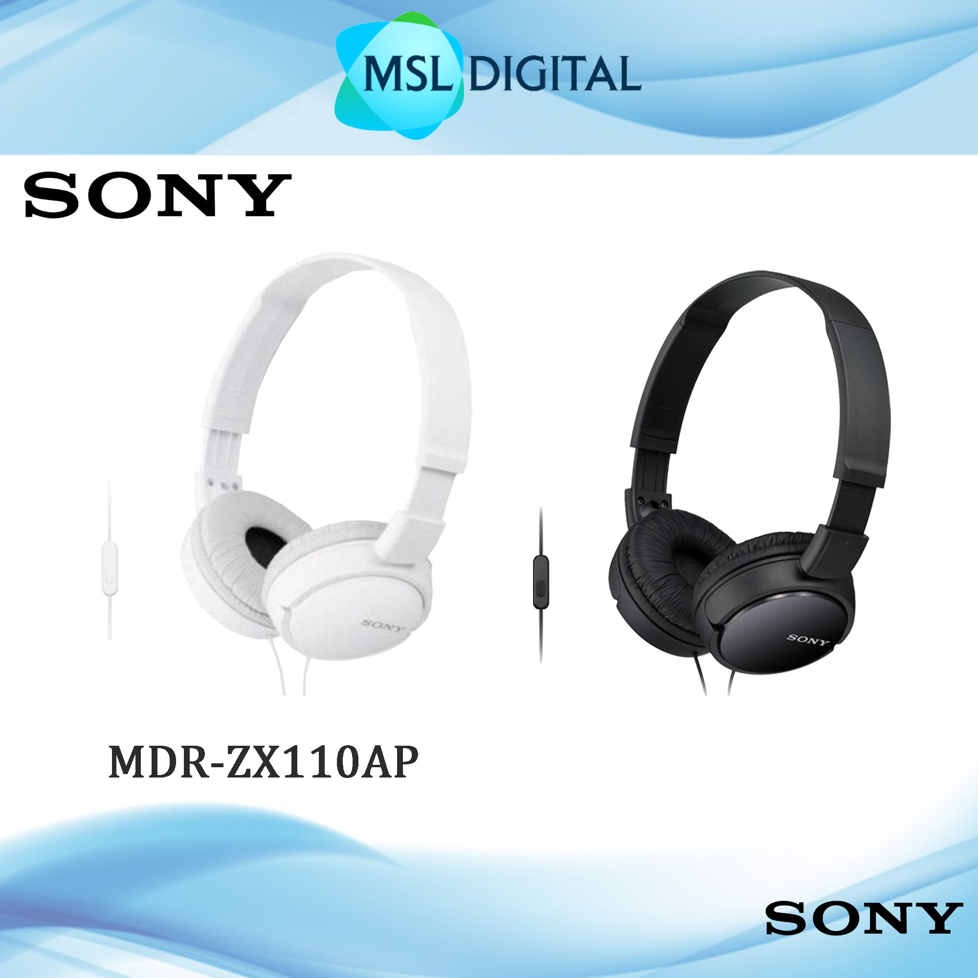 Sony MDR-ZX110AP Wired Headphone - MSL Digital Online Store