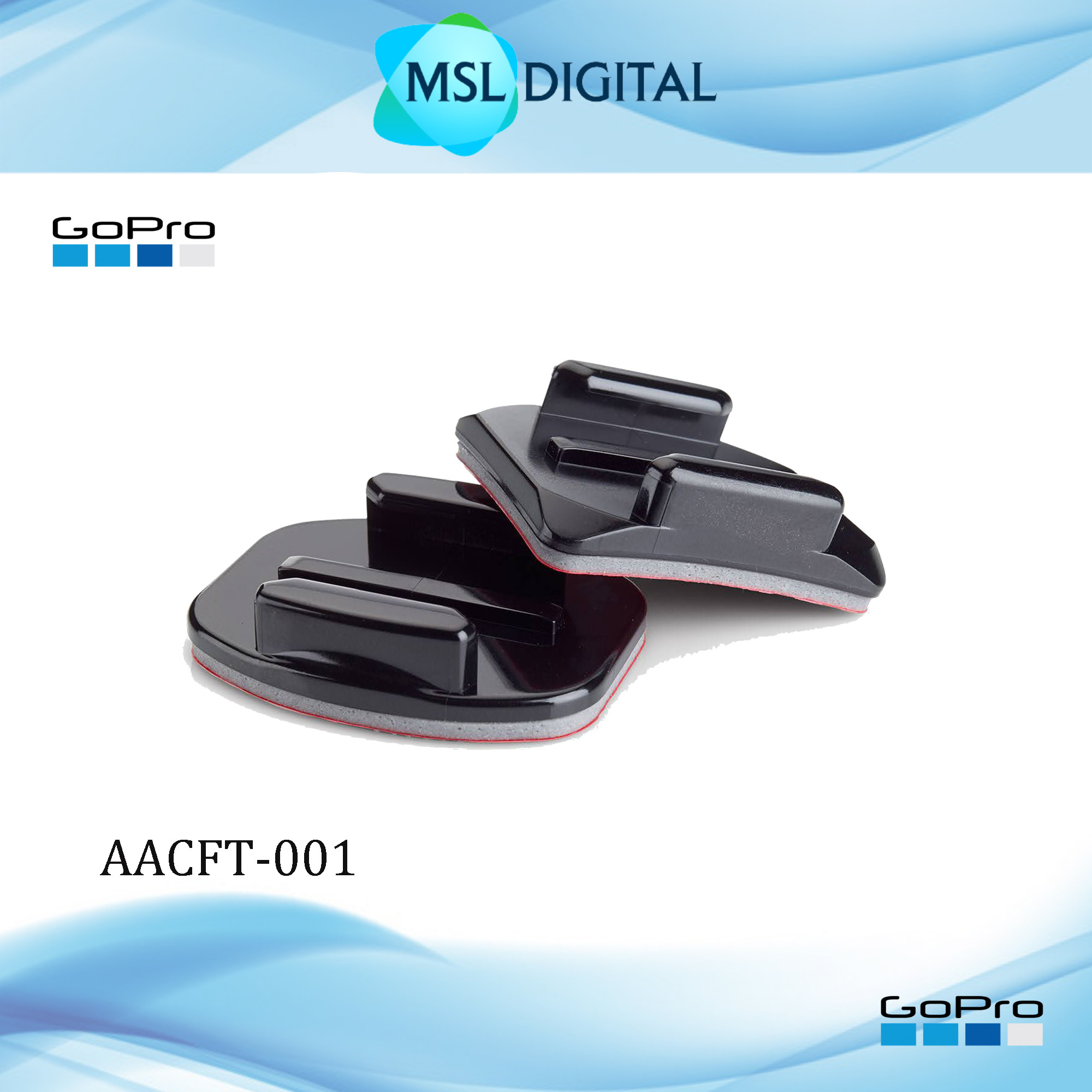 GoPro AACFT-001 Curved + Flat Adhesive Mounts [Compatible with a wide ...