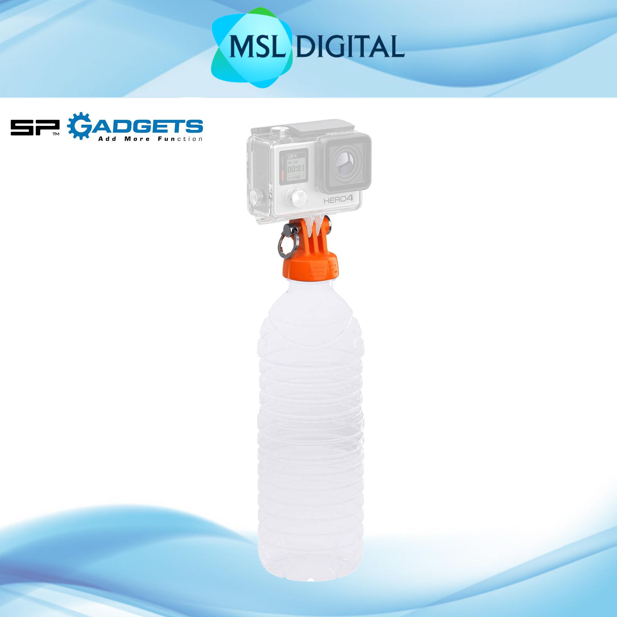 SP Gadgets Bottle Mount for all GoPro Cameras [Turns any PET Bottle ...