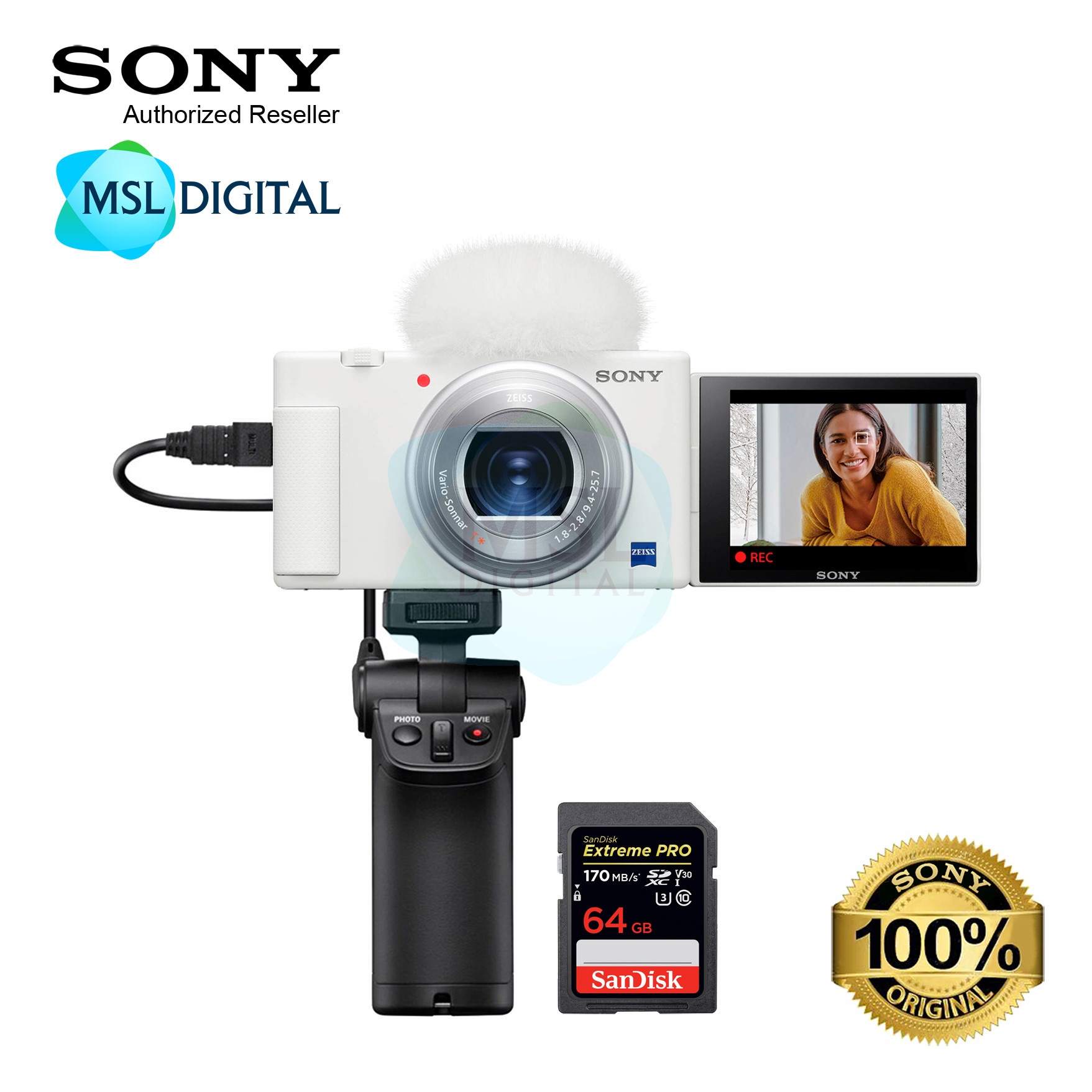 Sony ZV-1 / ZV1 Digital Camera with 4K HDR | Zeiss Lens | 1.0'' Exmor ...