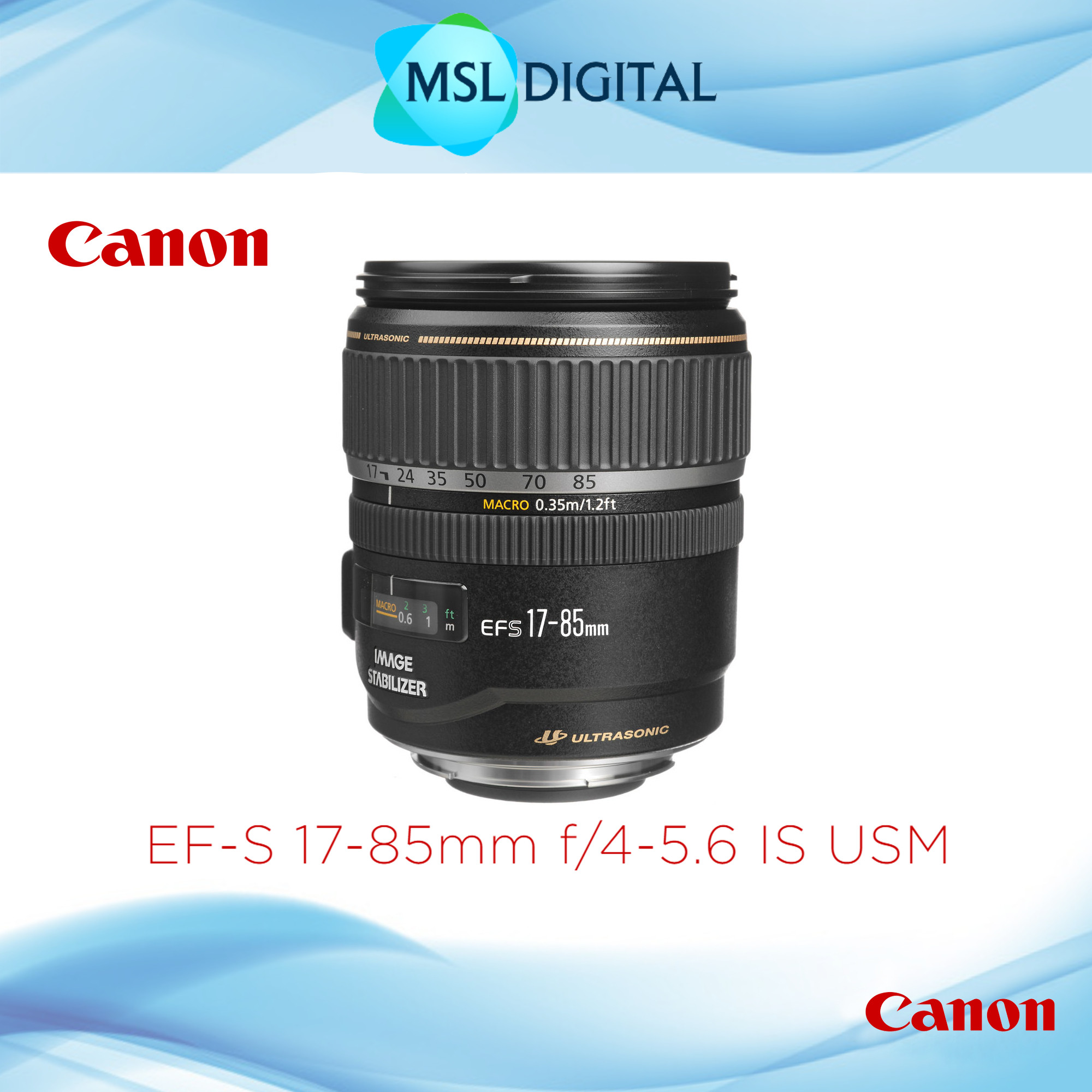 Canon EF-S 17-85mm f/4-5.6 IS USM Lens - MSL Digital Online Store