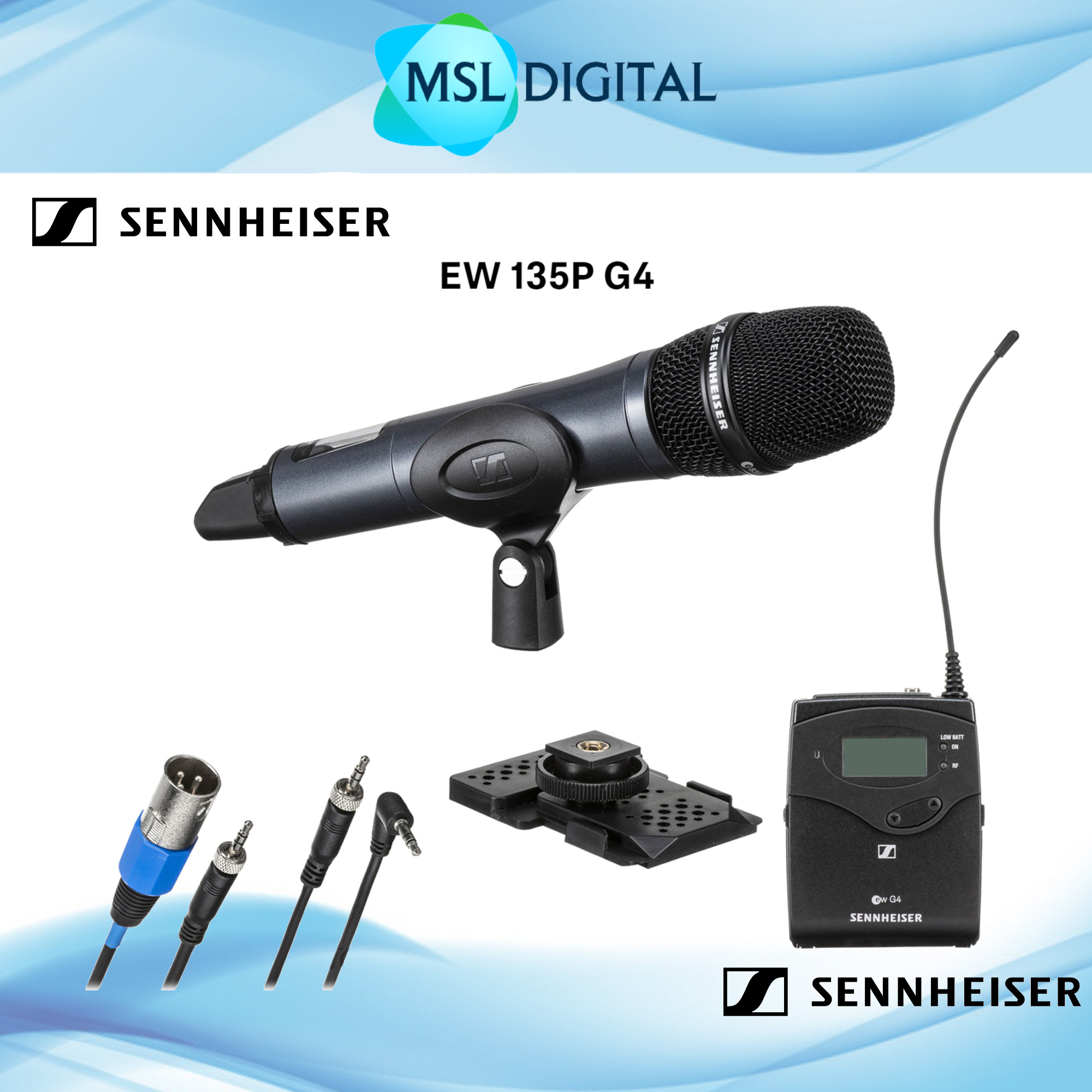 Sennheiser EW 135P G4 Camera Mount Wireless Cardioid Handheld ...