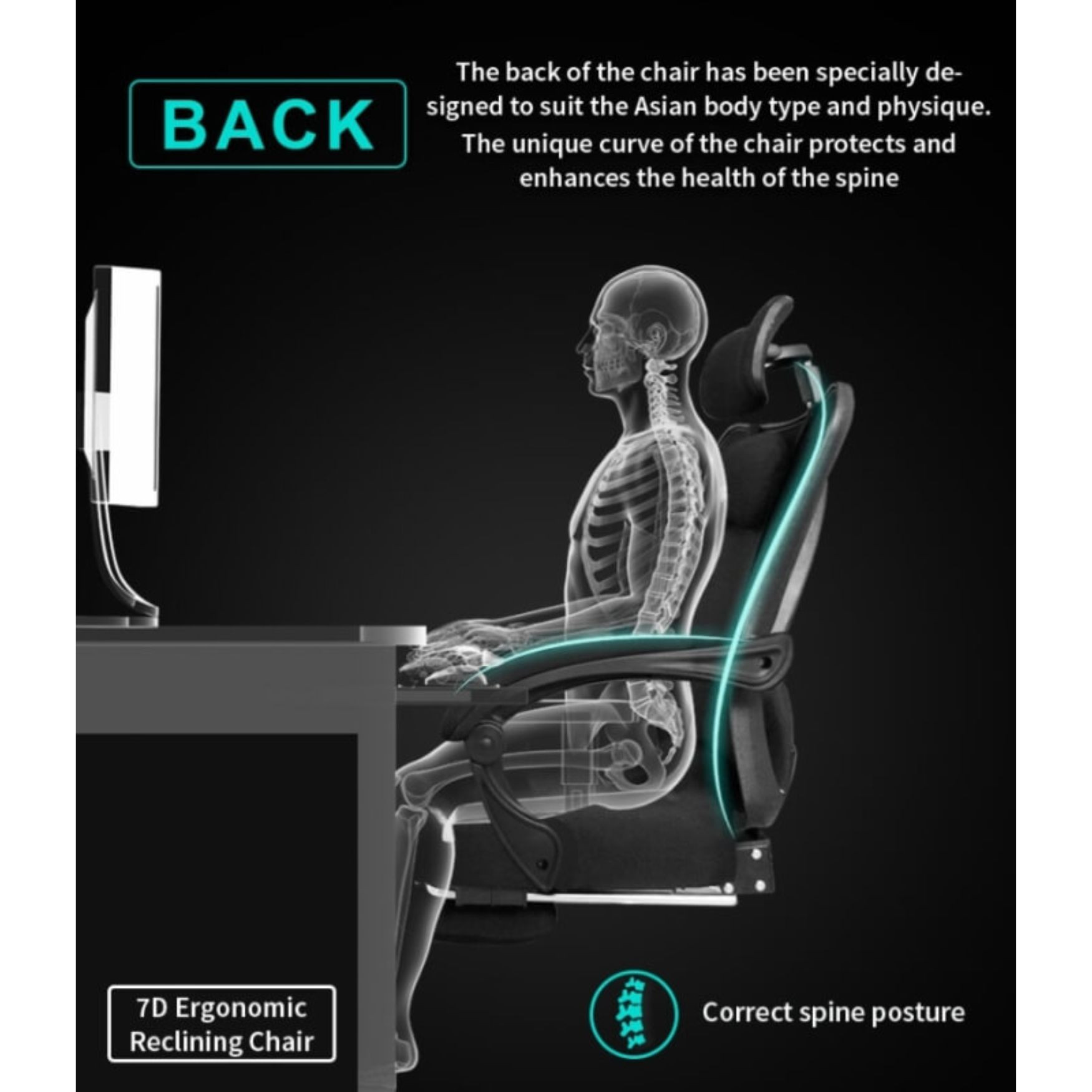 Future Lab 7D Ergonomic Reclining Chair - MSL Digital Online Store