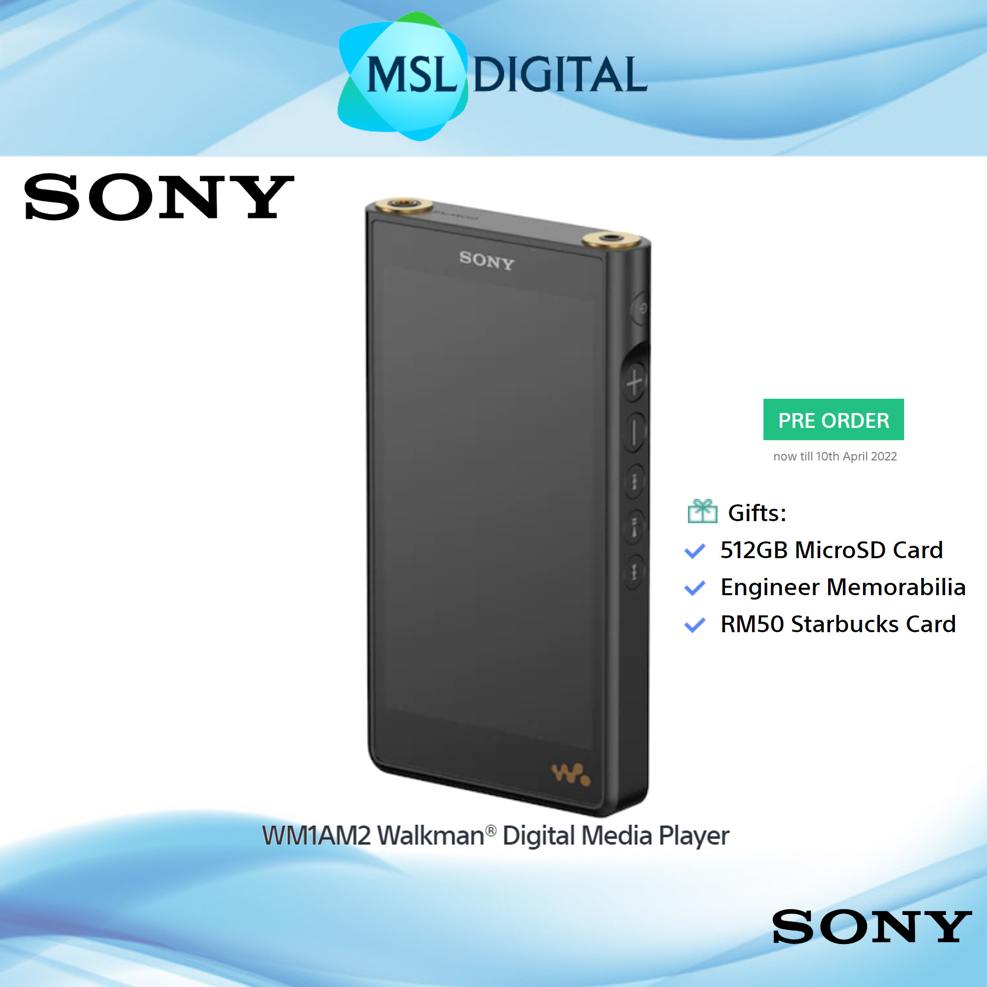 Sony NW-WM1AM2 Walkman Digital Media Player - MSL Digital Online Store