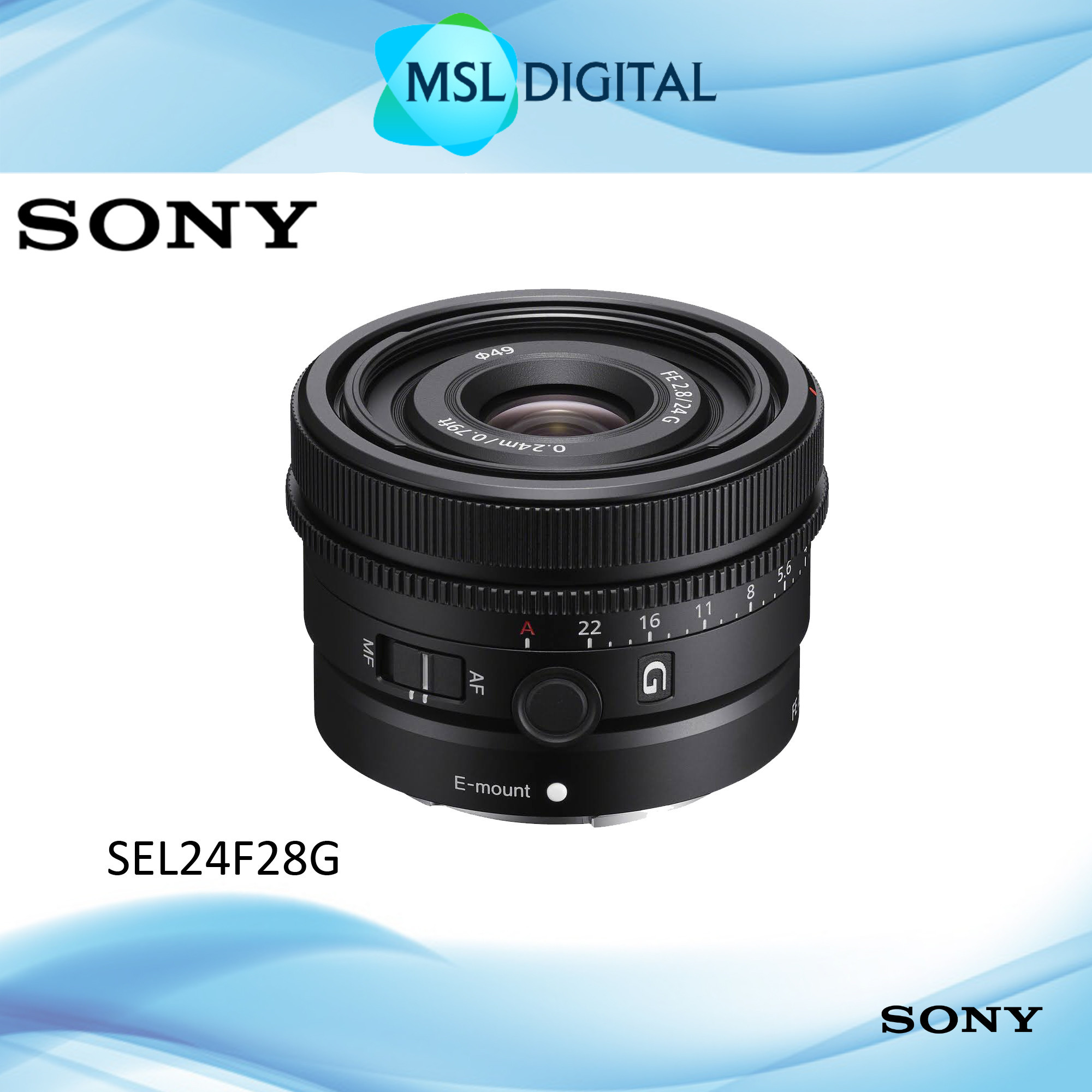 Sony FE 24mm F2.8 G Full Frame Compact & precision G lens wide angle ...
