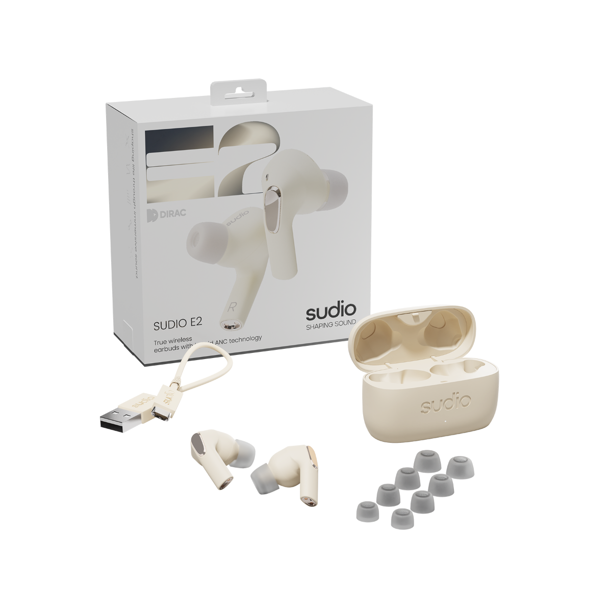 Sudio E2 Hybrid Active Noise Cancellation ANC Earbuds - MSL Digital Online Store
