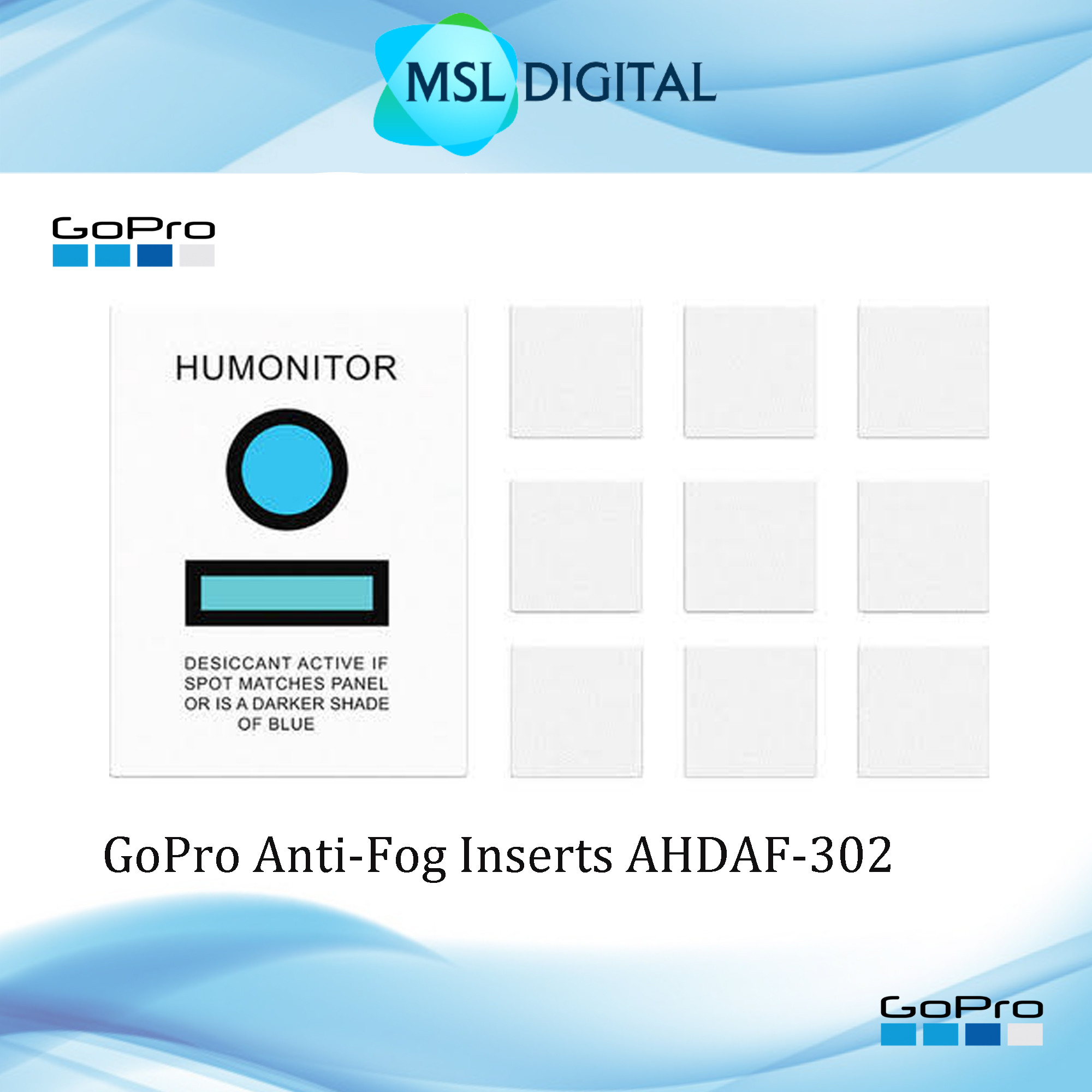 GoPro AHDAF-302 Anti-Fog Inserts (15 Pack) [Prevents Fogging in Cold ...
