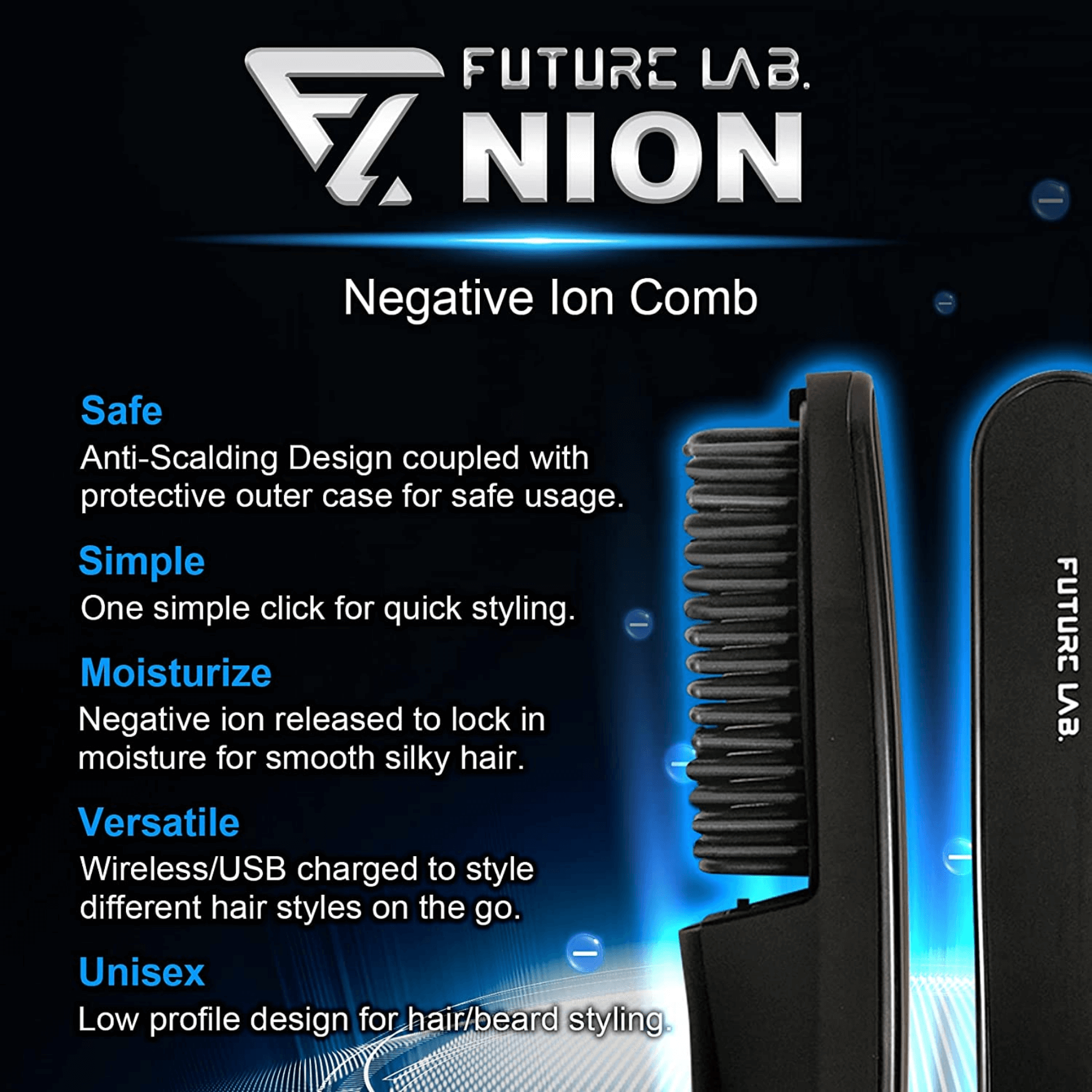 Future Lab Nion Negative Ion Comb - MSL Digital Online Store