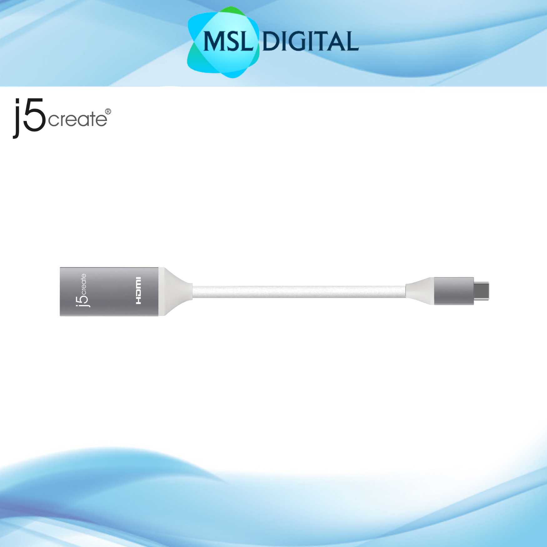 J5 create USB Type-C to 4K HDMI adapter - JCA153G - MSL Digital Online ...