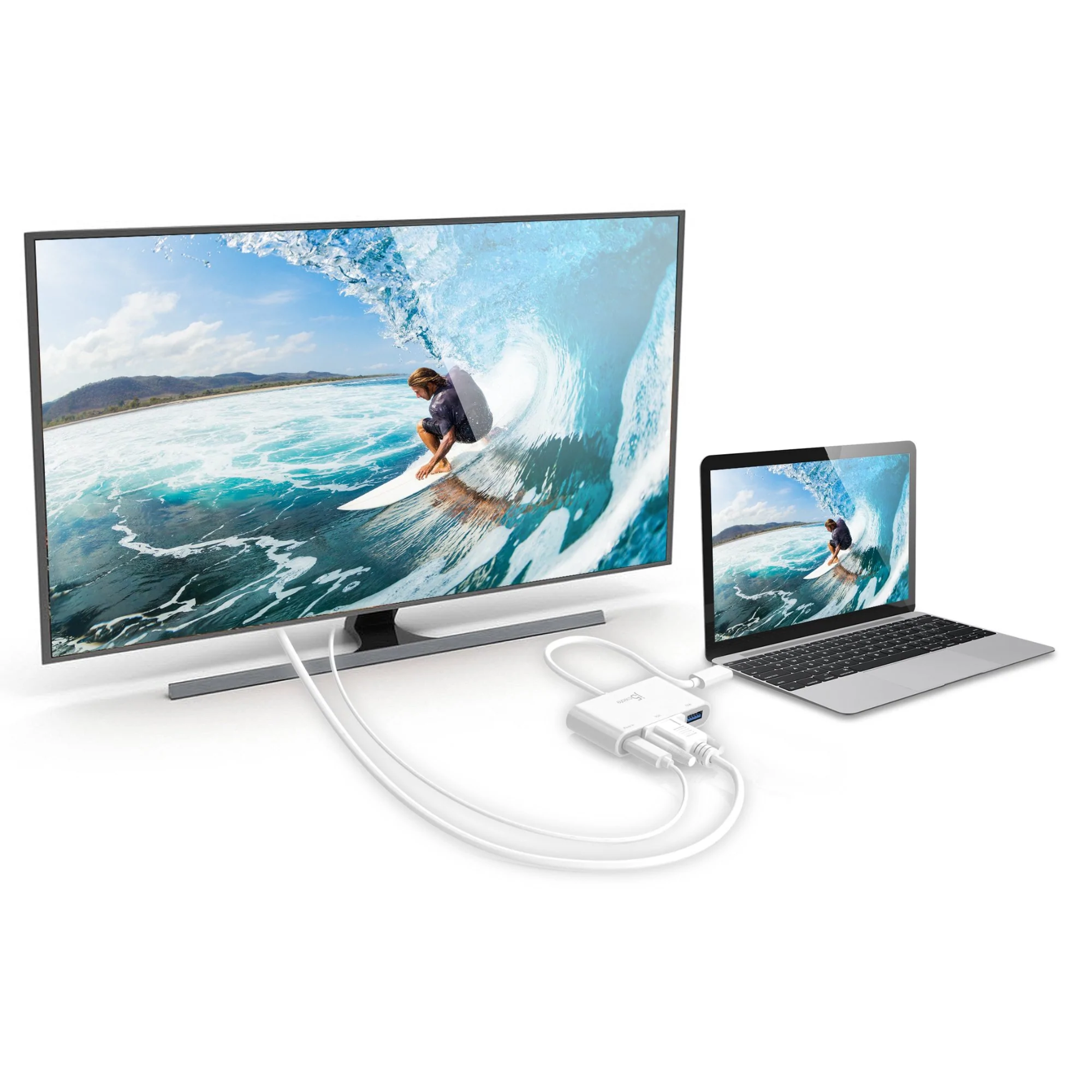 J5 Create Usb Type C To Vga And Usb 3 0 Hub With Power Delivery 2 0