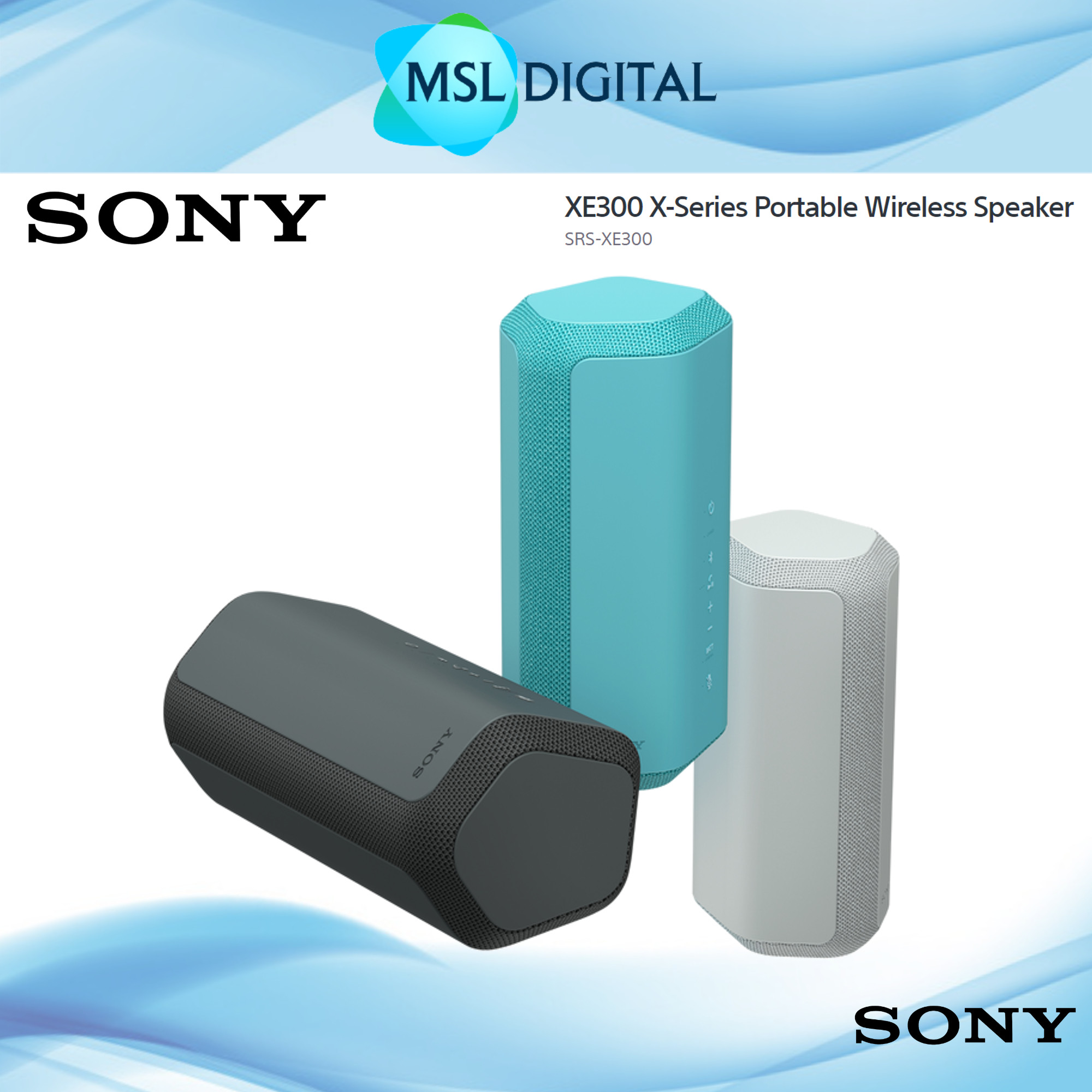 Sony XE300 X-Series Ambient Noise Sensing IP67 Water Resistant ...