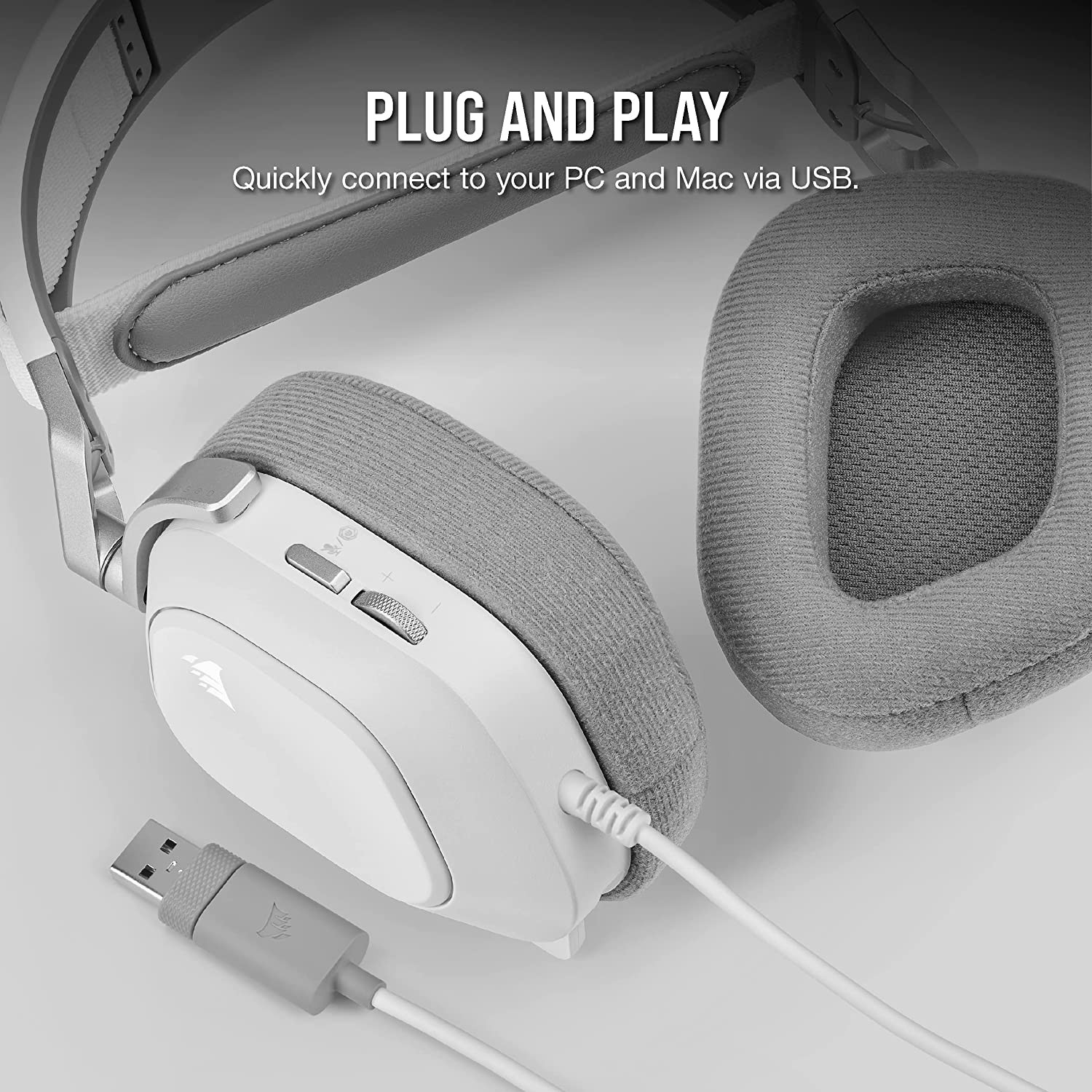 *[50th Anniversary] Corsair HS80 RGB USB Wired Gaming Headset | Dolby ...