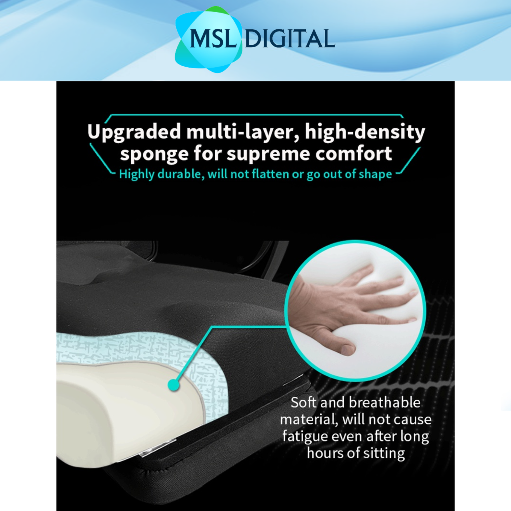 Future Lab Future 7D Ergonomic Reclining Chair FG14630 + Lumbar Support ...