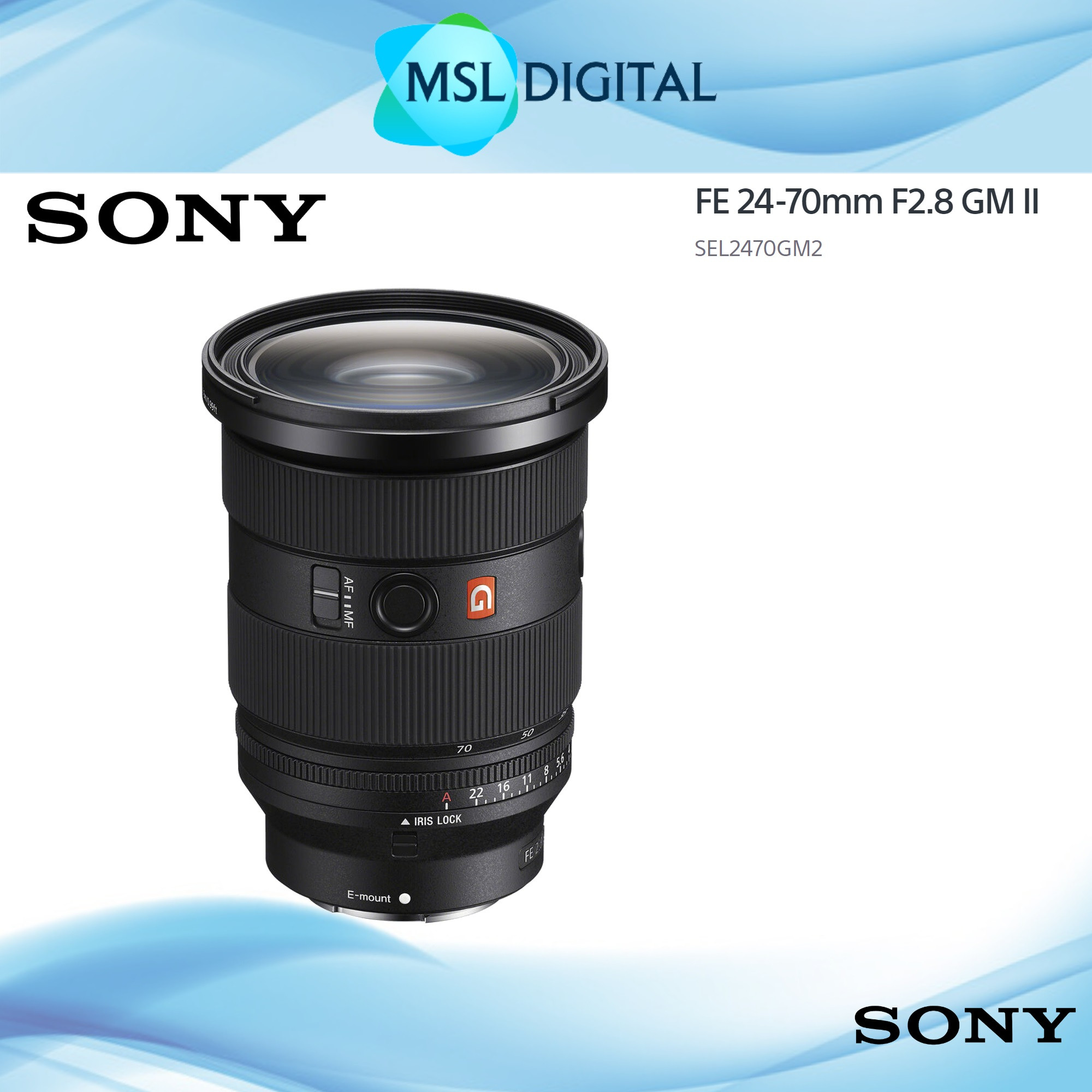 Sony SEL2470GM2 Lenses - MSL Digital Online Store