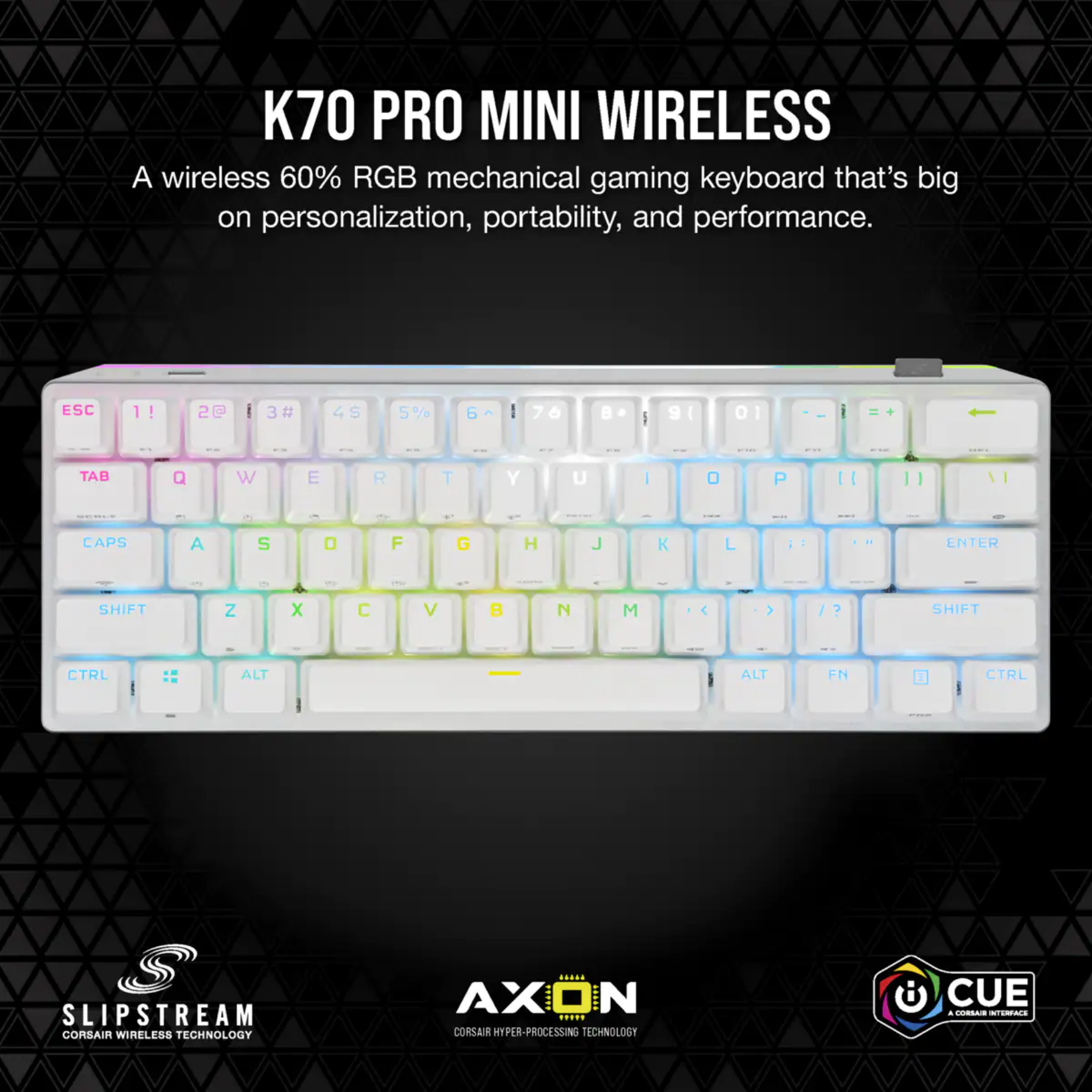 Corsair K70 PRO Mini Wireless 60% Mechanical Cherry MX Red Switch ... Corsair K70 PRO Mini Wireless 60% Mechanical Cherry MX Red Switch ...