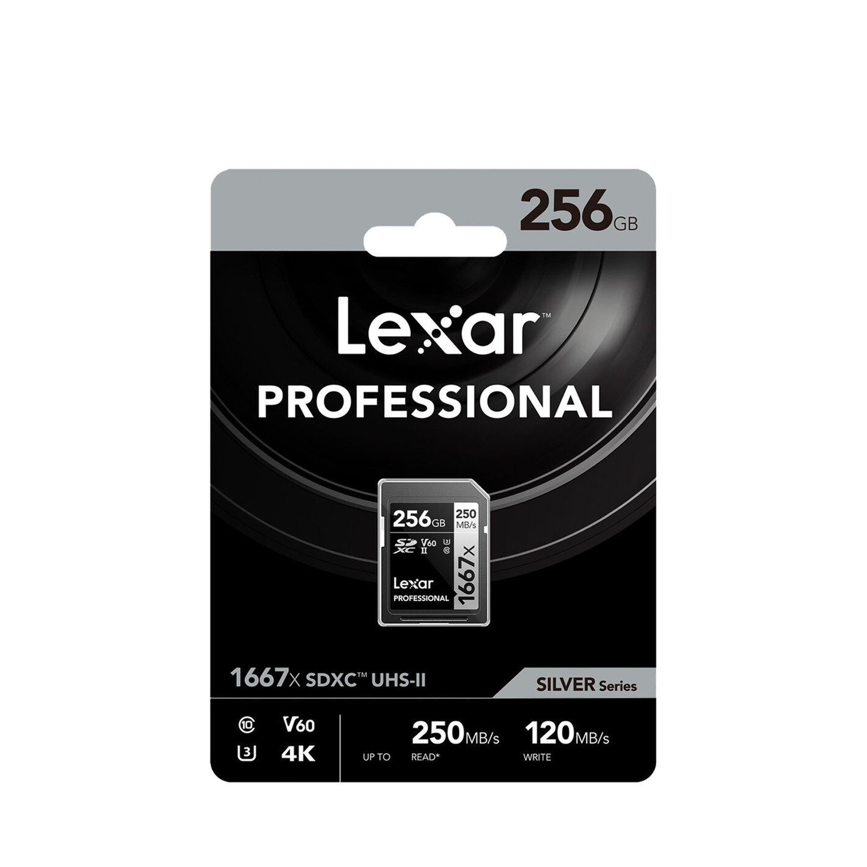 Lexar® 64GB / 128GB / 256GB Professional 1667x SDXC™ UHS-II Card SILVER ...