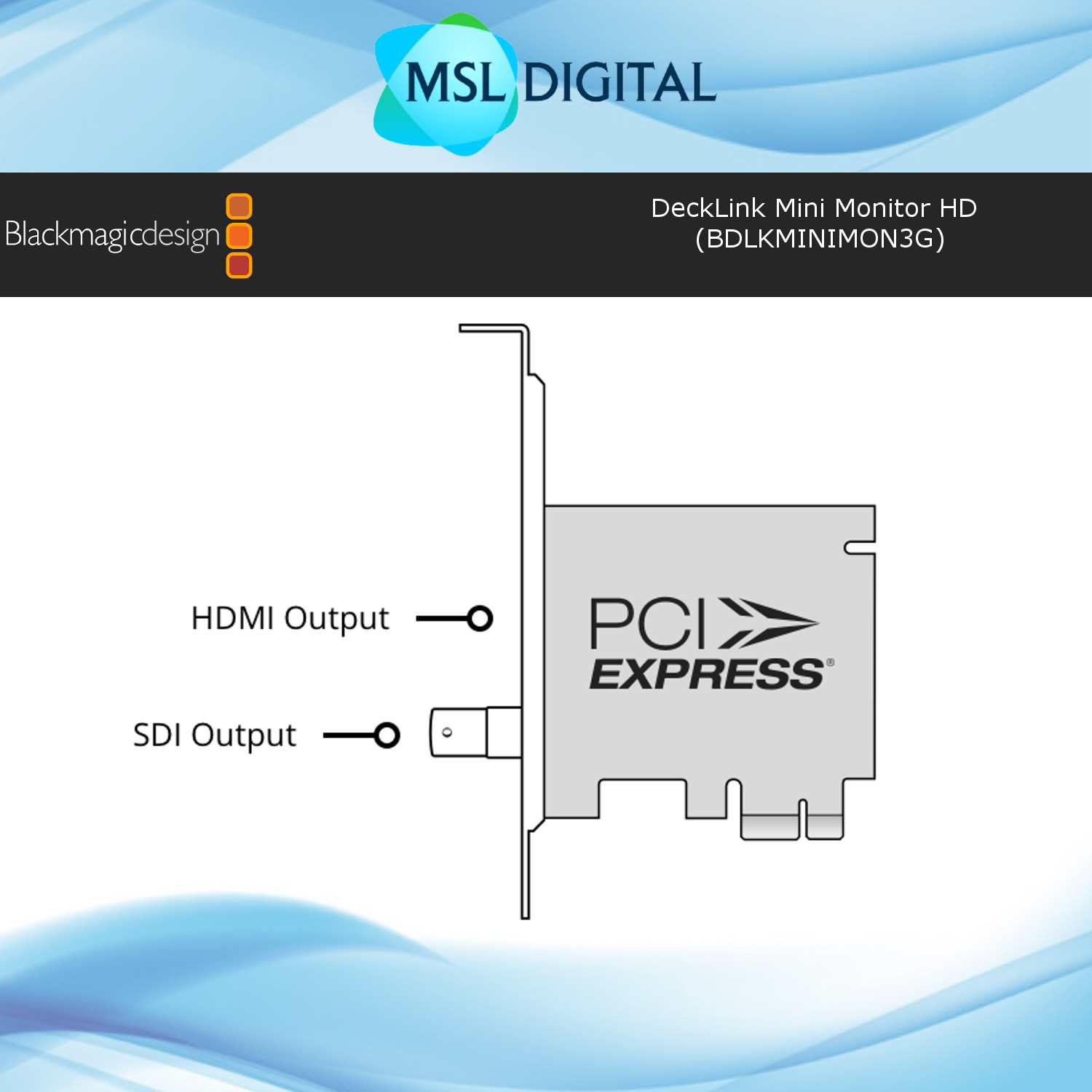 Blackmagic Design DeckLink Mini Monitor HD - BDLKMINIMON3G - MSL ...