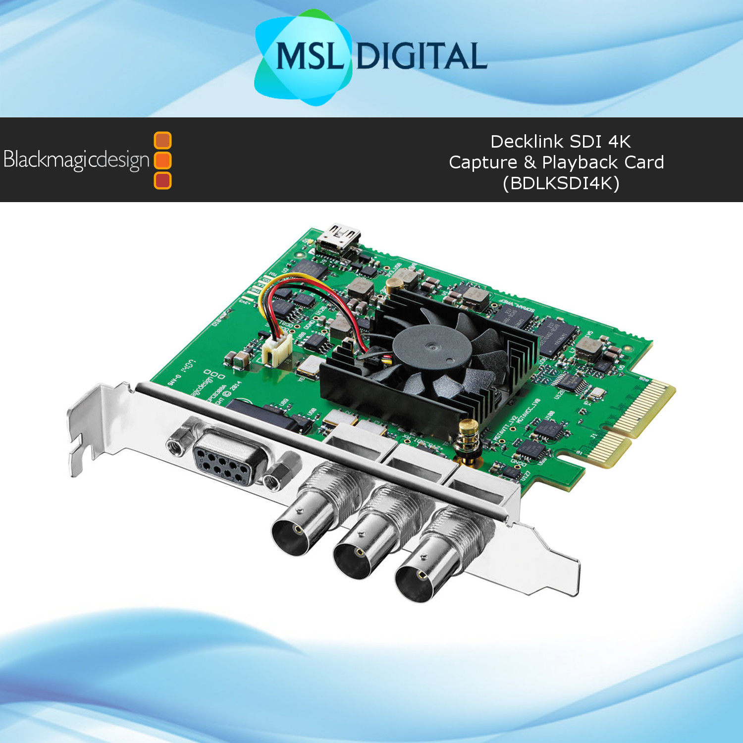 Blackmagic Design Decklink SDI 4K Capture & Playback Card - BDLKSDI4K ...