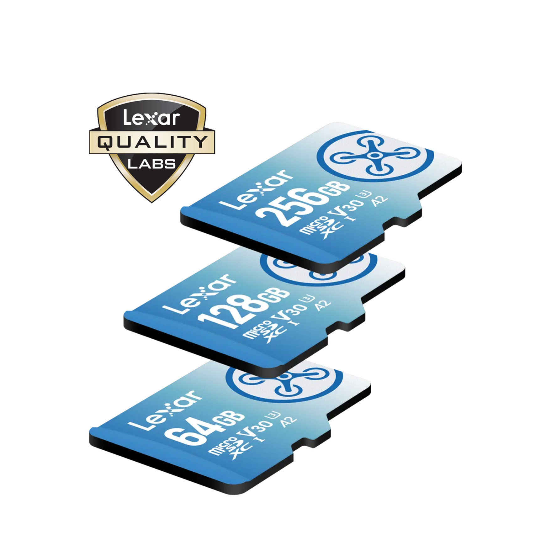 Lexar® 64GB / 128GB / 256GB FLY microSDXC™ UHS-I Card - MSL Digital ...