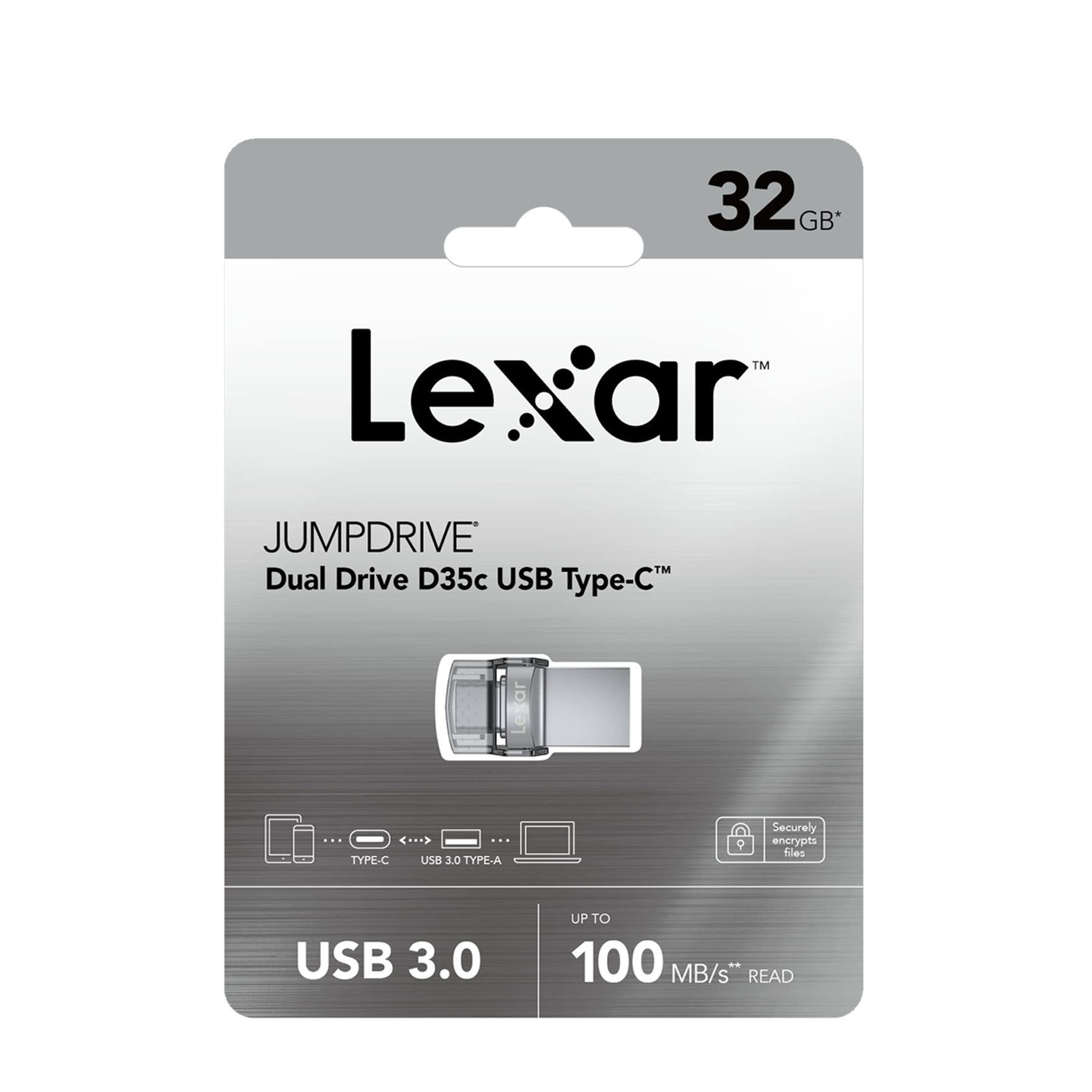 Lexar JumpDrive 32GB / 64GB/ 128GB Dual Drive D35c USB 3.0 Type-C - MSL ...