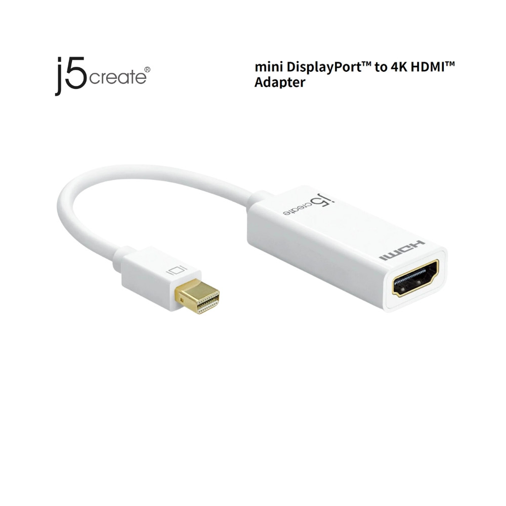 J5create JDA159 mini DisplayPort™ to 4K HDMI™ Adapter - MSL Digital ...