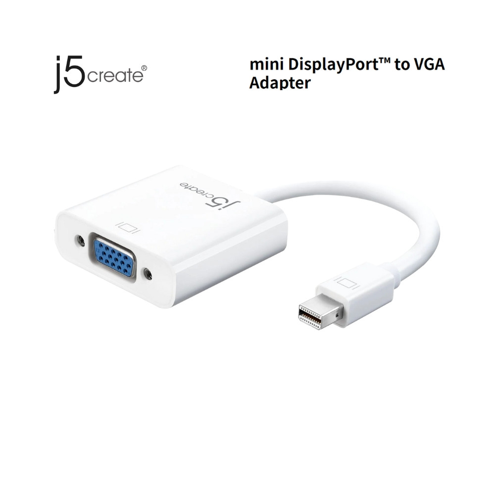 J5create JDA112 mini DisplayPort™ to VGA Adapter - MSL Digital Online Store