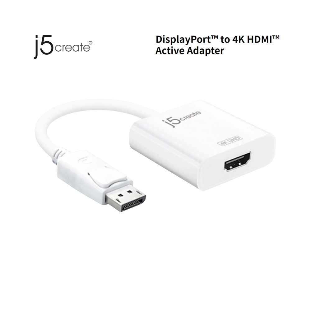 J5create JDA158 DisplayPort™ to 4K HDMI™ Active Adapter - MSL Digital ...