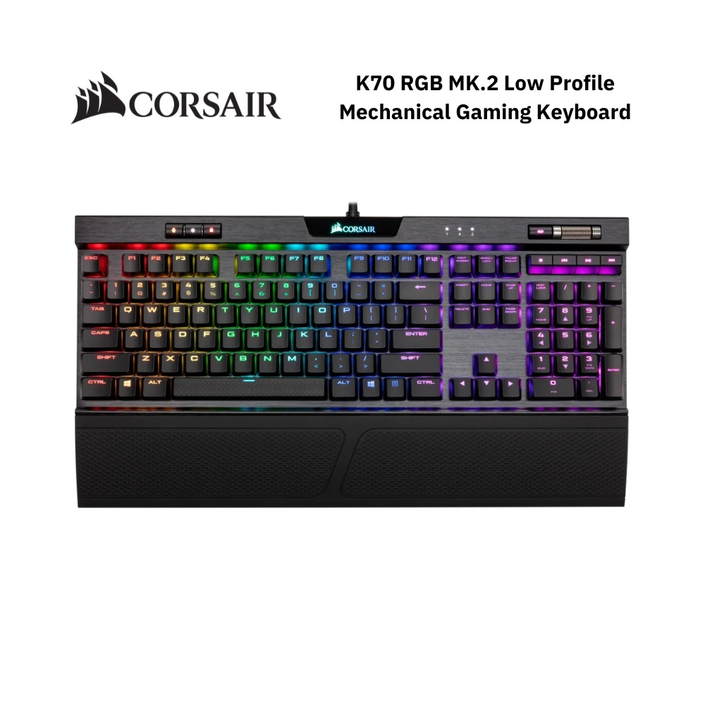 Corsair K70 RGB MK.2 Low Profile Mechanical Gaming Keyboard - MSL ...