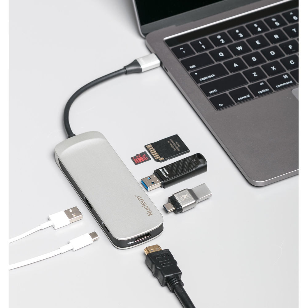 Kingston Nucleum 7-in-1 USB Type-C Hub | 60W of Power Delivery | 5 Gb/s ...