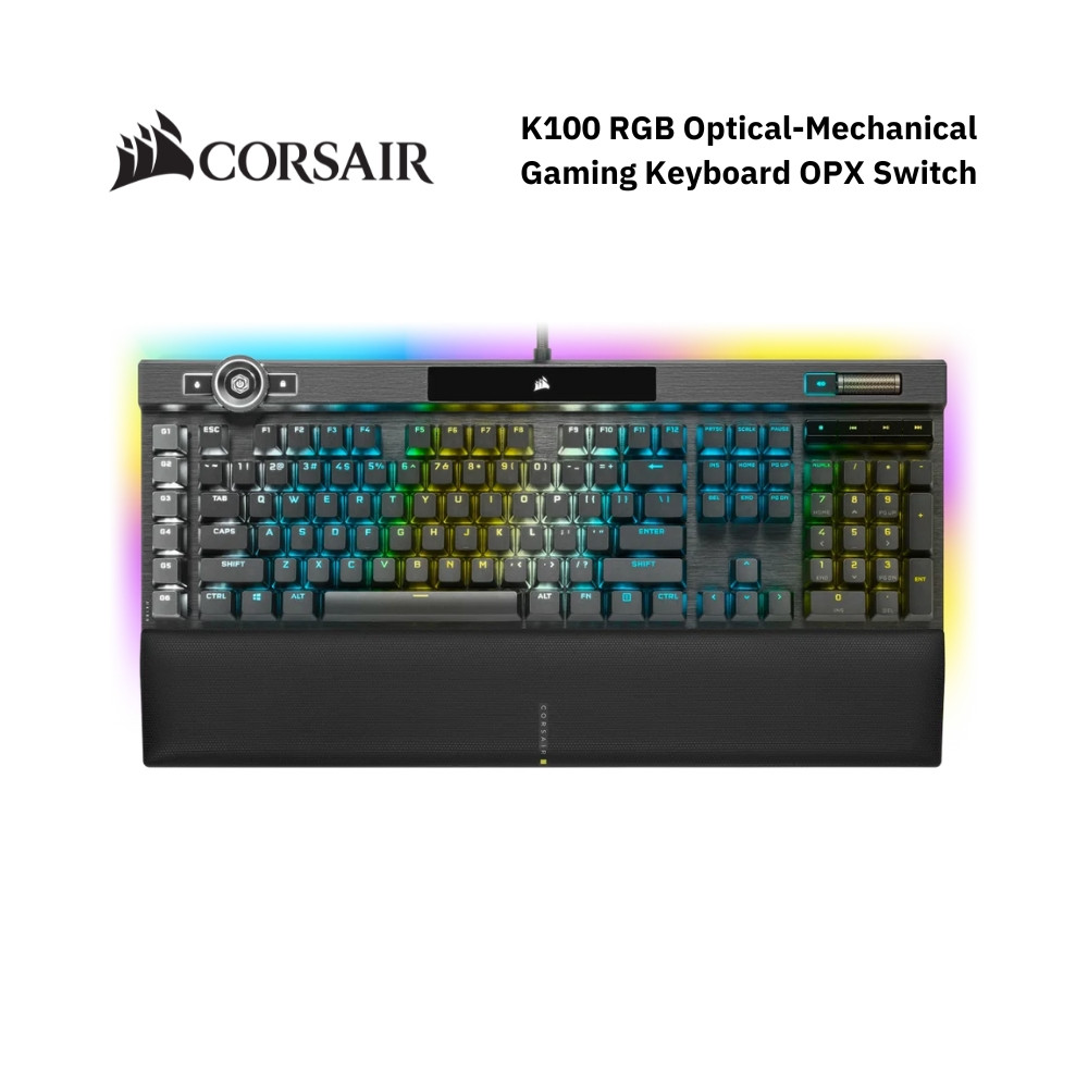 Corsair K100 RGB Optical-Mechanical Gaming Keyboard OPX Switch - MSL ...