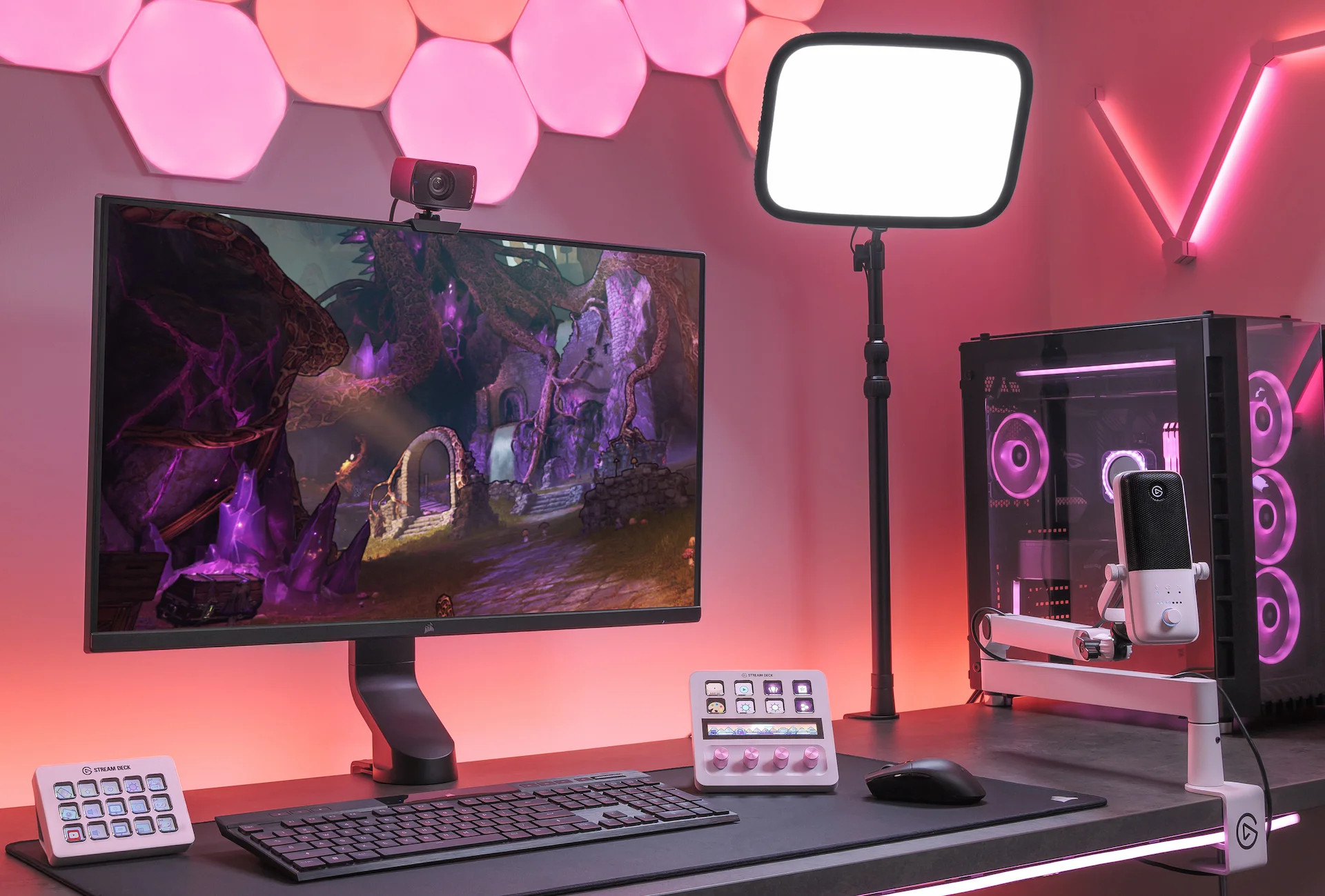 CORSAIR Elgato STREAM DECK + Audio Mixer, Production Console & Studio ...