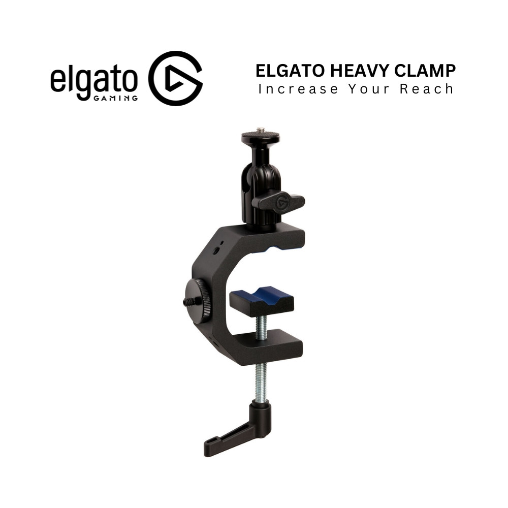 Elgato Heavy Clamp | Heavy Duty G-Clamp and Ball Head - MSL Digital ...