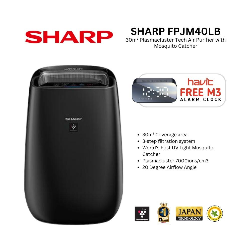 Sharp FPJM40LB Plasmacluster Air Purifier with Mosquito Catcher [FREE ...