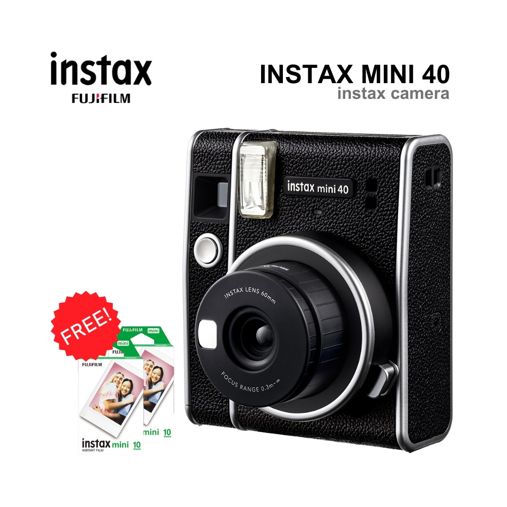 Fujifilm Instax Mini 40 Classic Vintage Retro Kit Instant Camera - MSL ...